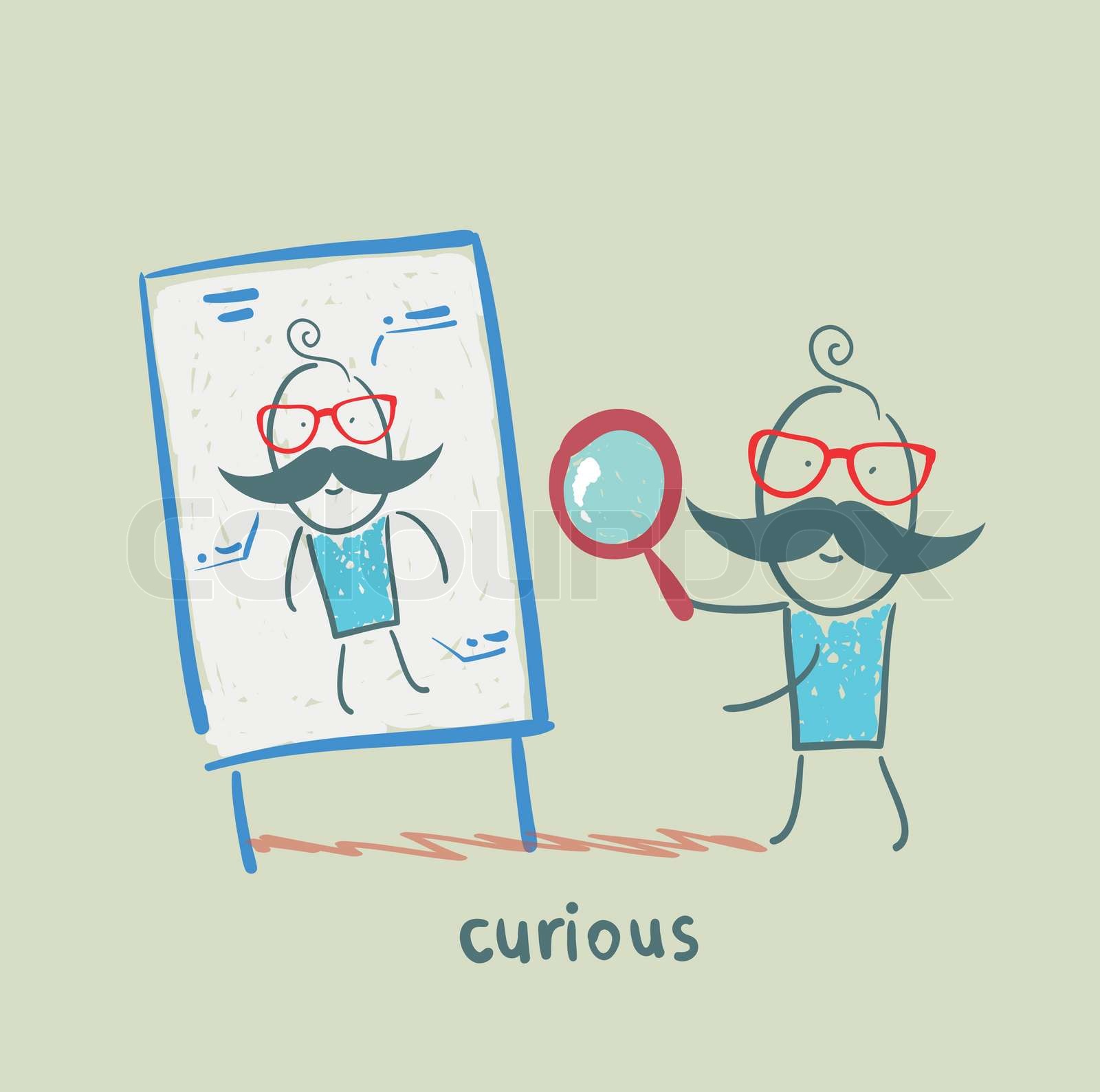 curious | Stock vector | Colourbox