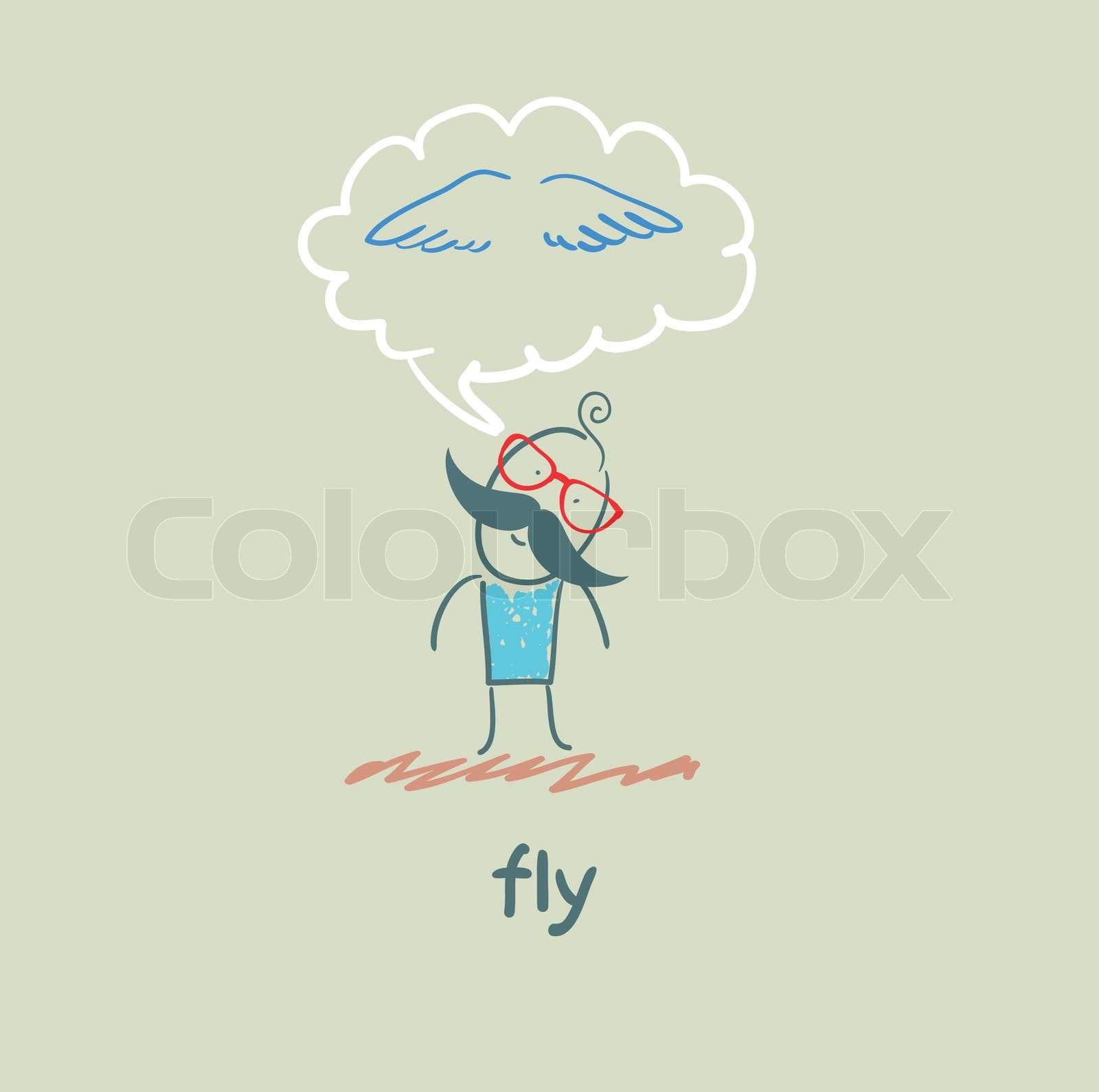 fly | Stock vector | Colourbox