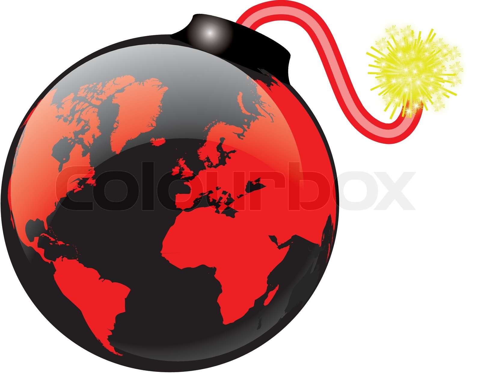 WORLD BOMB | Stock vector | Colourbox