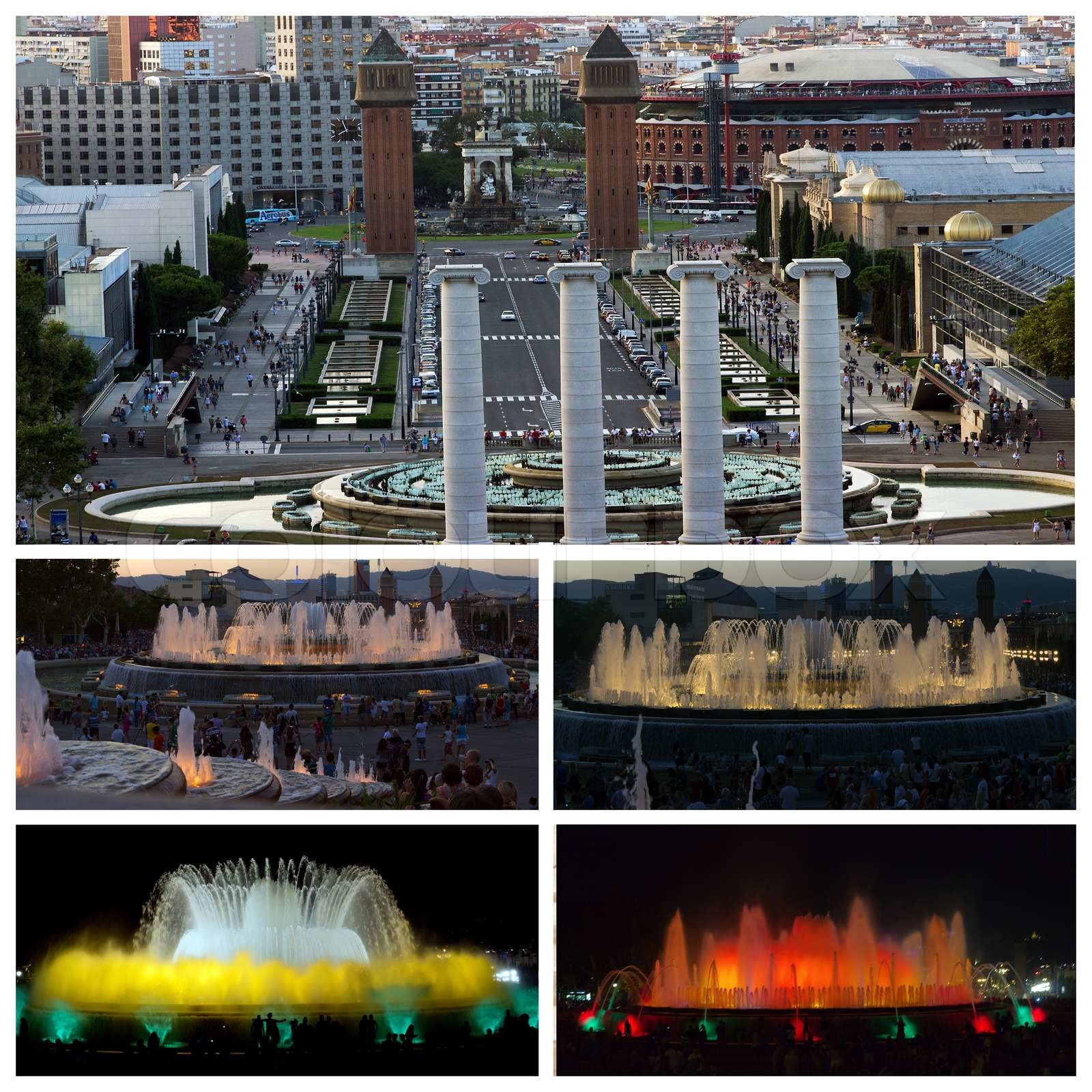 Barcelona landmark set | Stock image | Colourbox