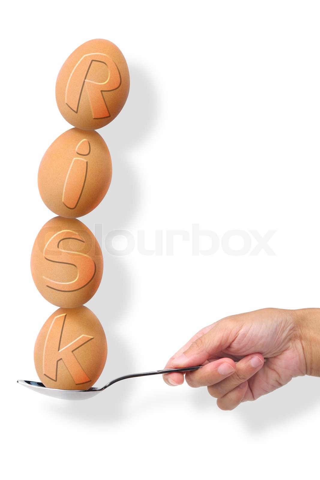 risk in hand | Stock image | Colourbox