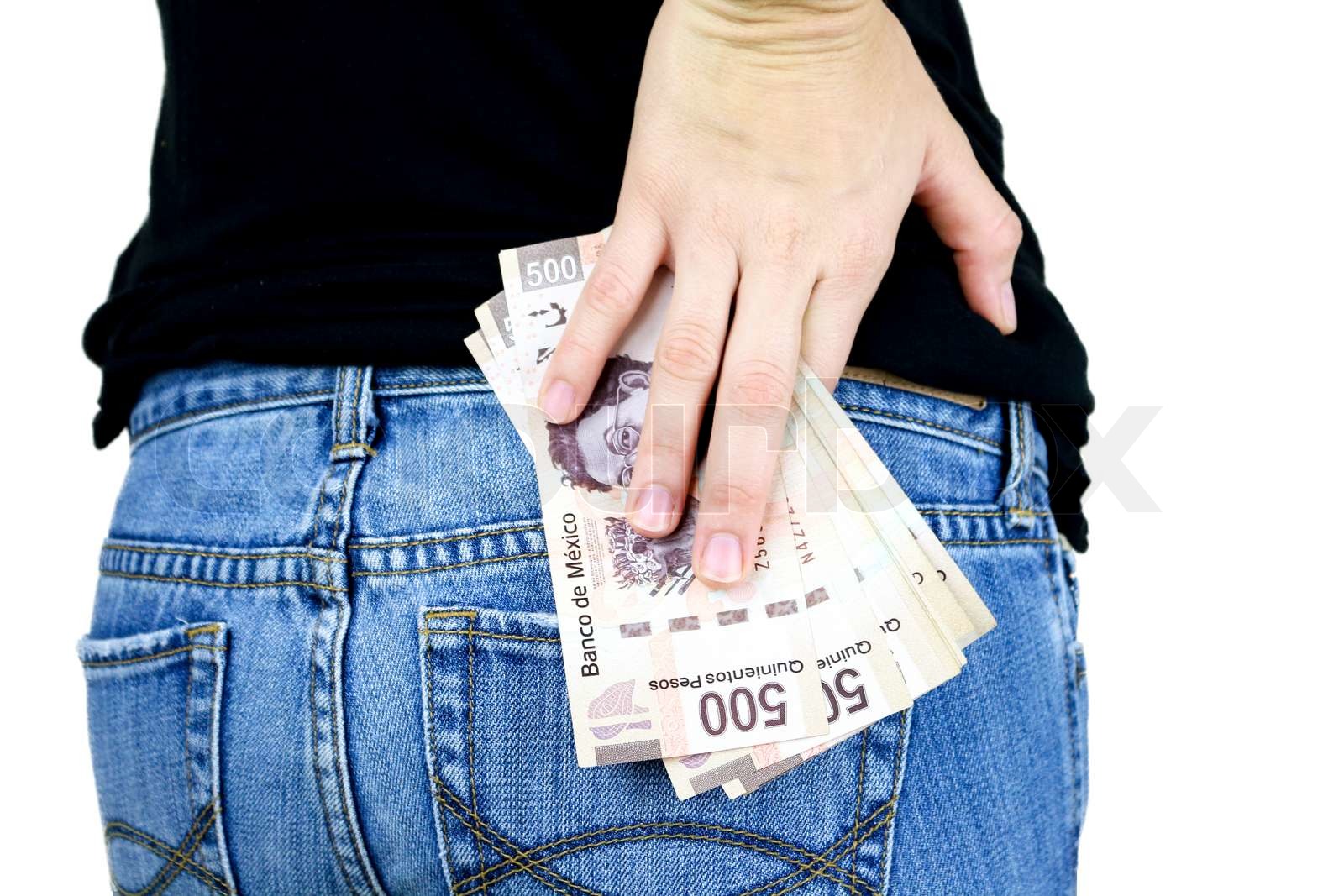 Money in my pocket! | Stock image | Colourbox