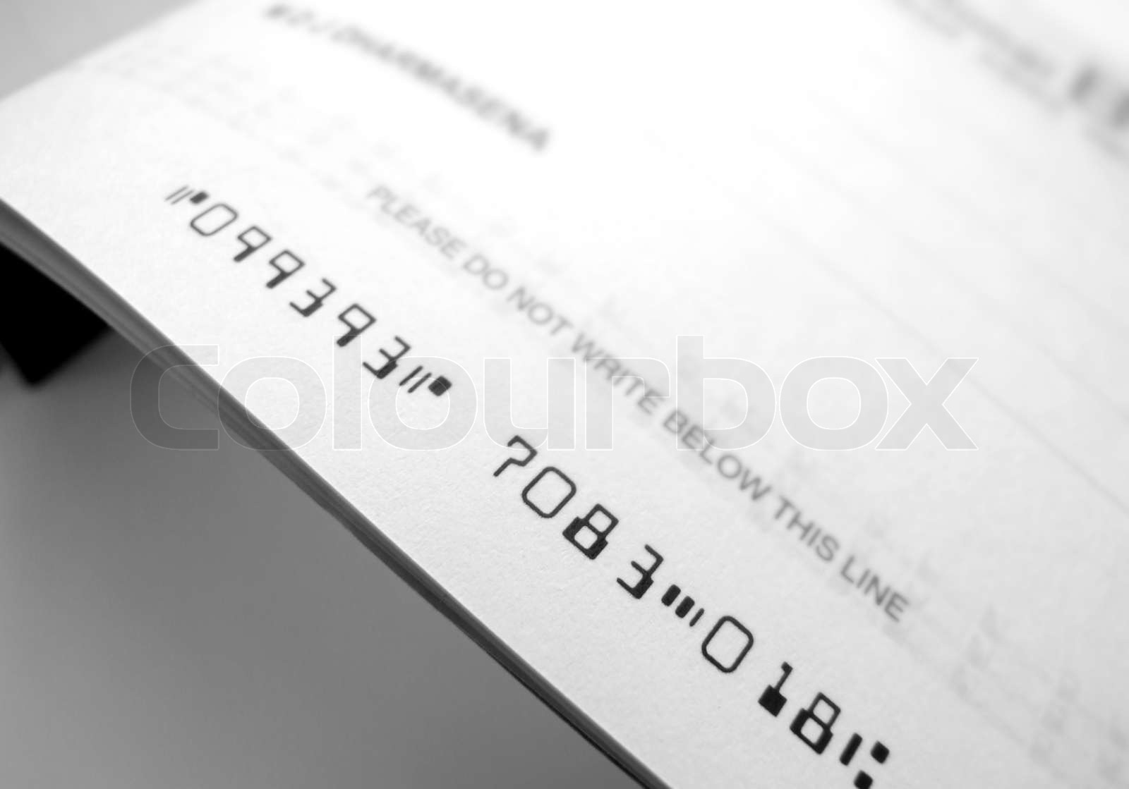 rechnung, scheck, bezahlung | Stock Bild | Colourbox