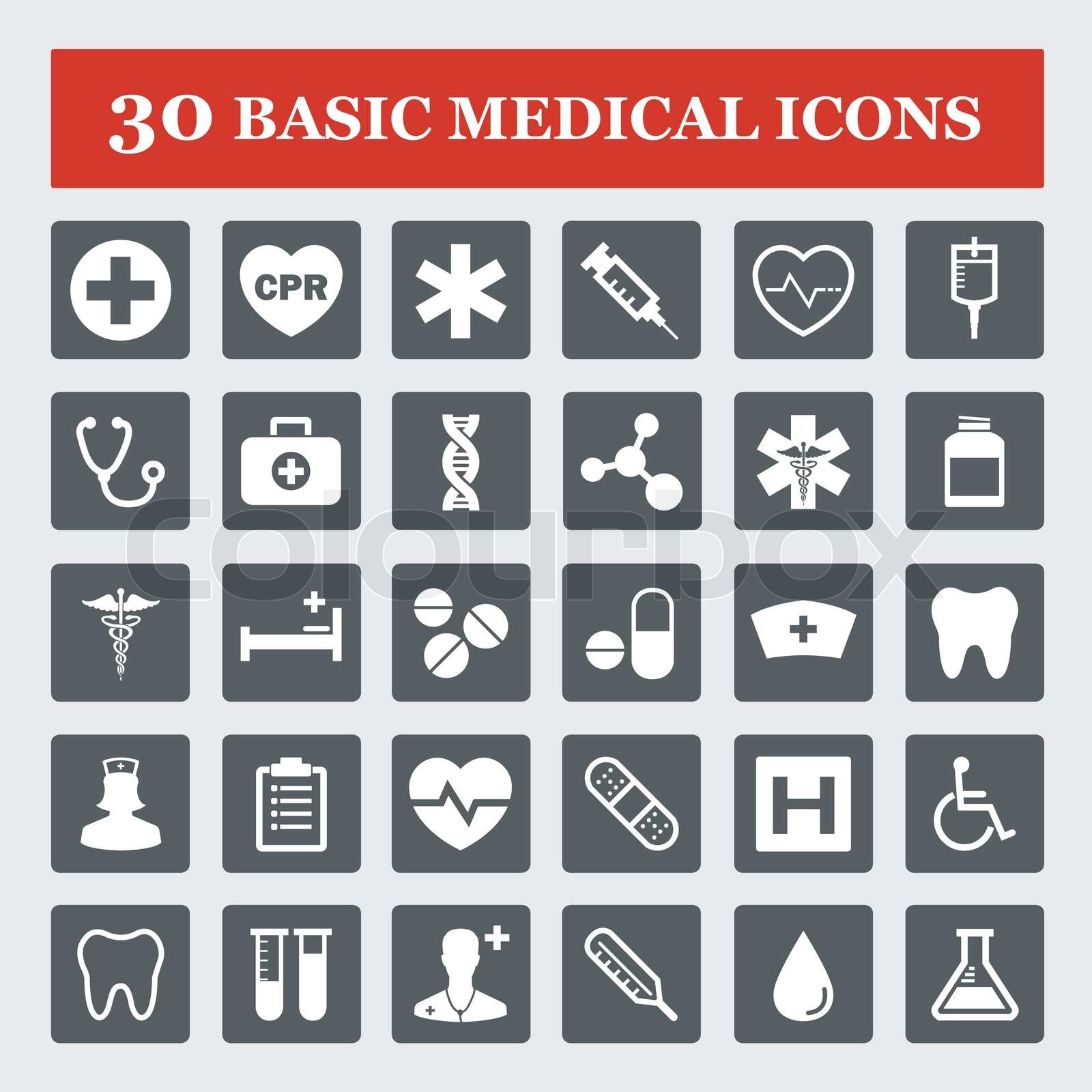 Medical icon set | Stock vector | Colourbox