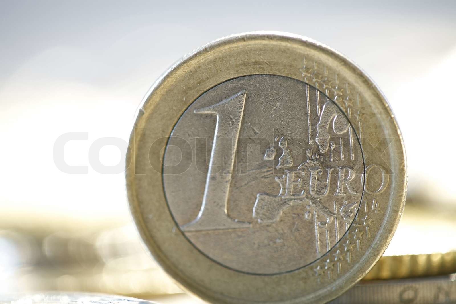 ein euro | Stock Bild | Colourbox