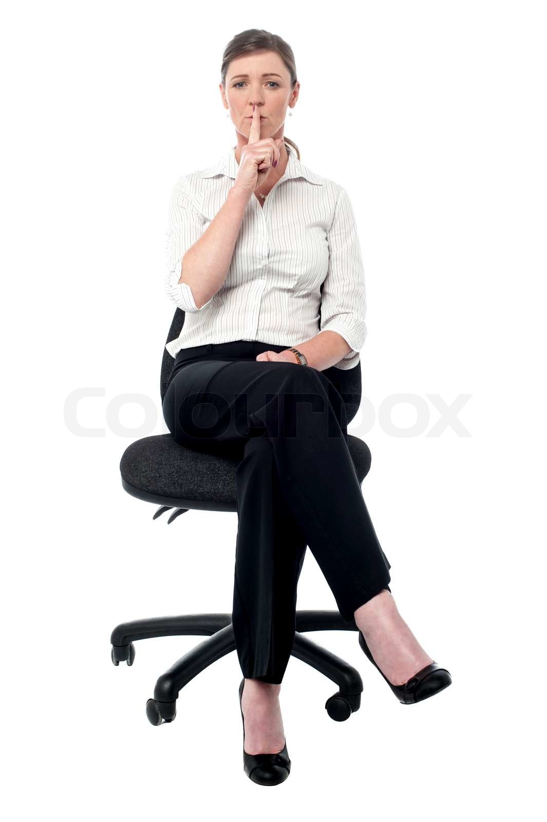 Sshhheveryone Schweigen bitte! | Stock Bild | Colourbox