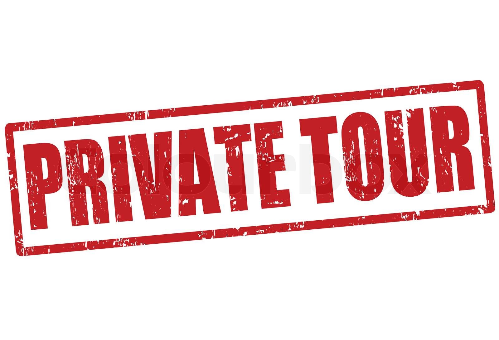 Private tour stamp | Stock vector | Colourbox