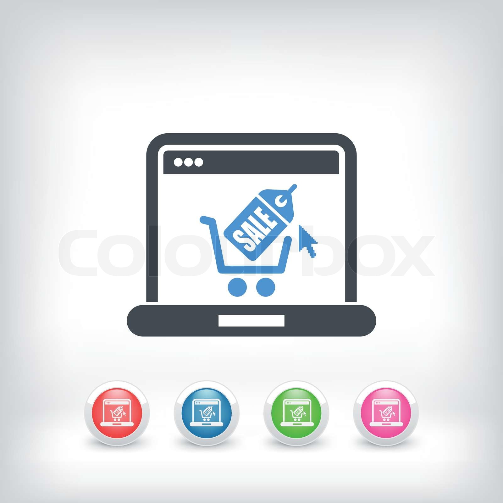 Buy online icon | Stock vector | Colourbox