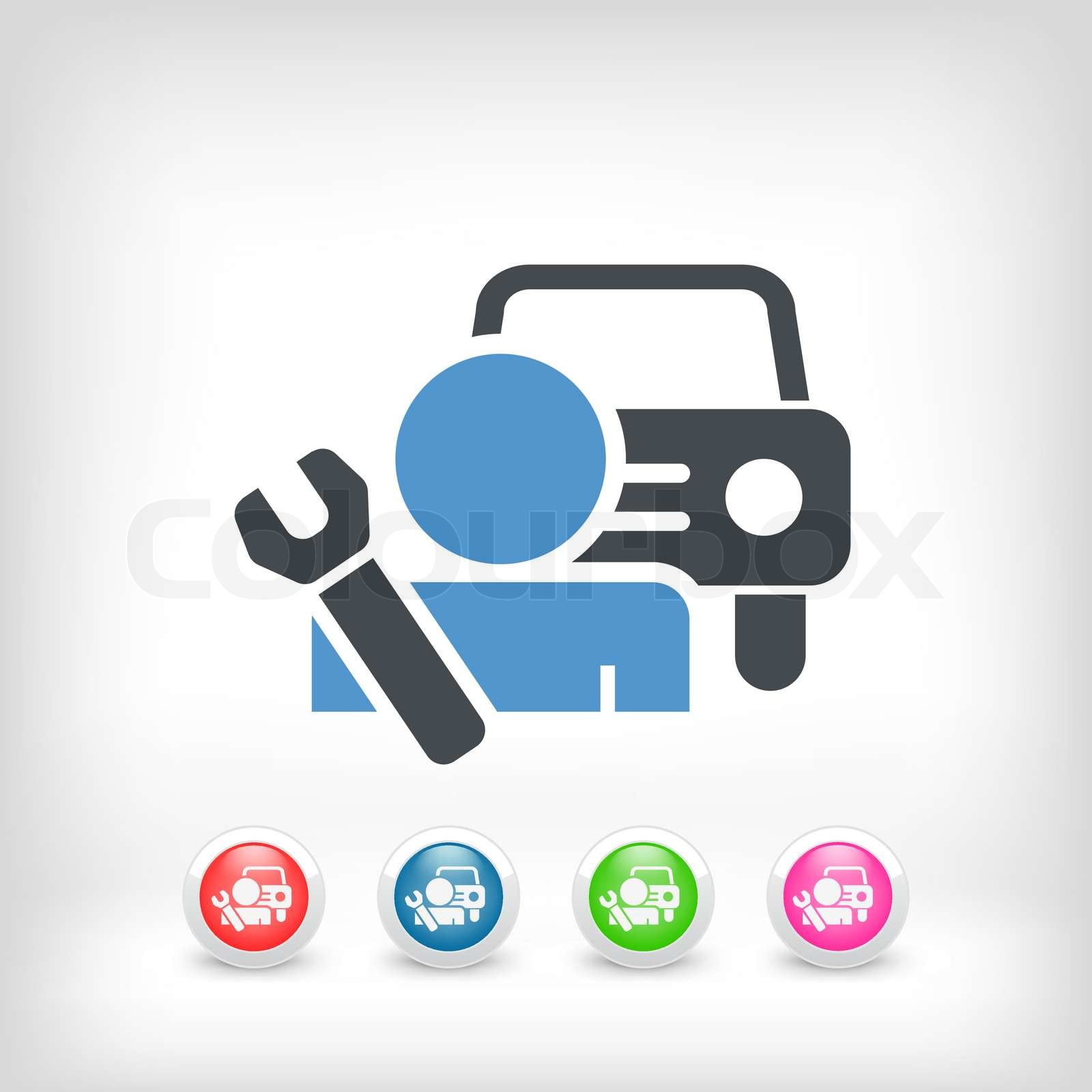 Car assistance icon | Stock vector | Colourbox