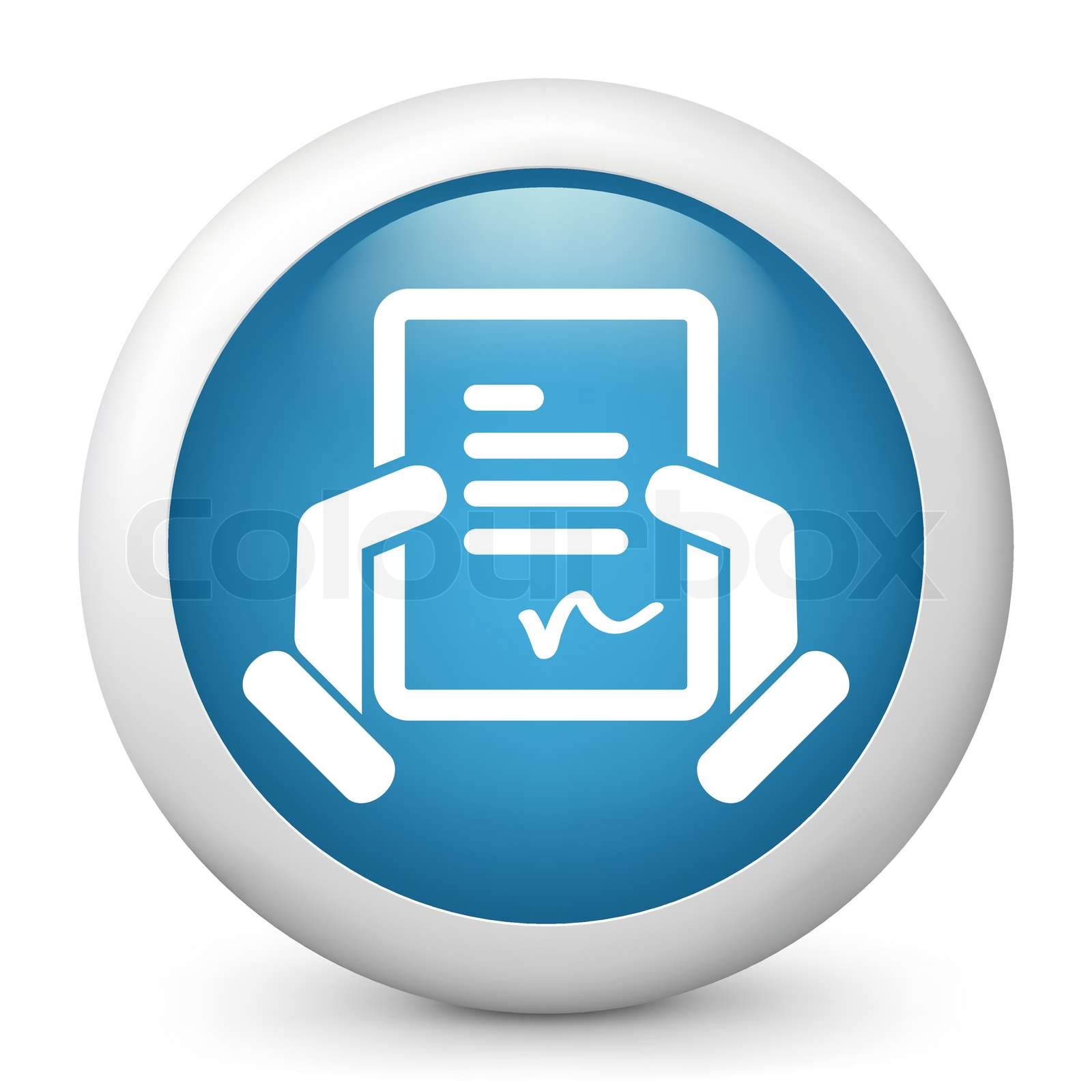 Document signature icon | Stock vector | Colourbox