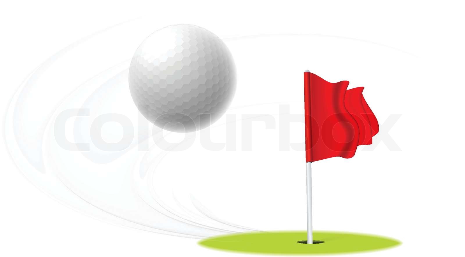 Golf Ball Stock Vector Colourbox