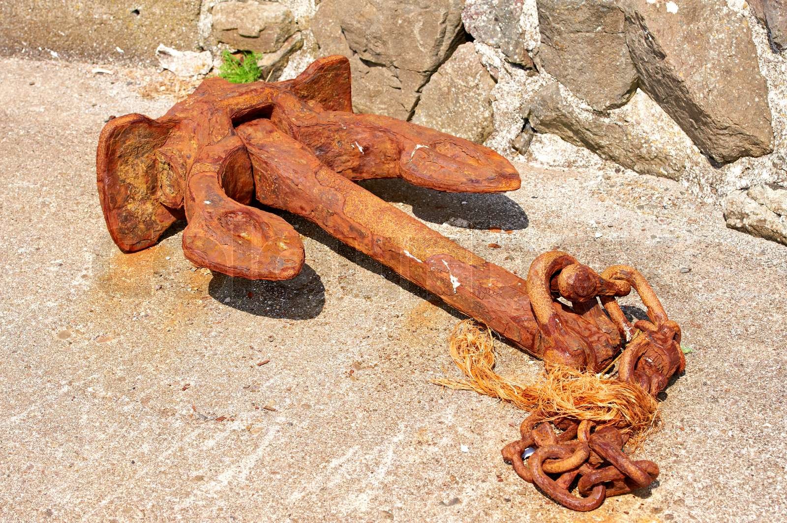 Old rusty anchor | Stock image | Colourbox