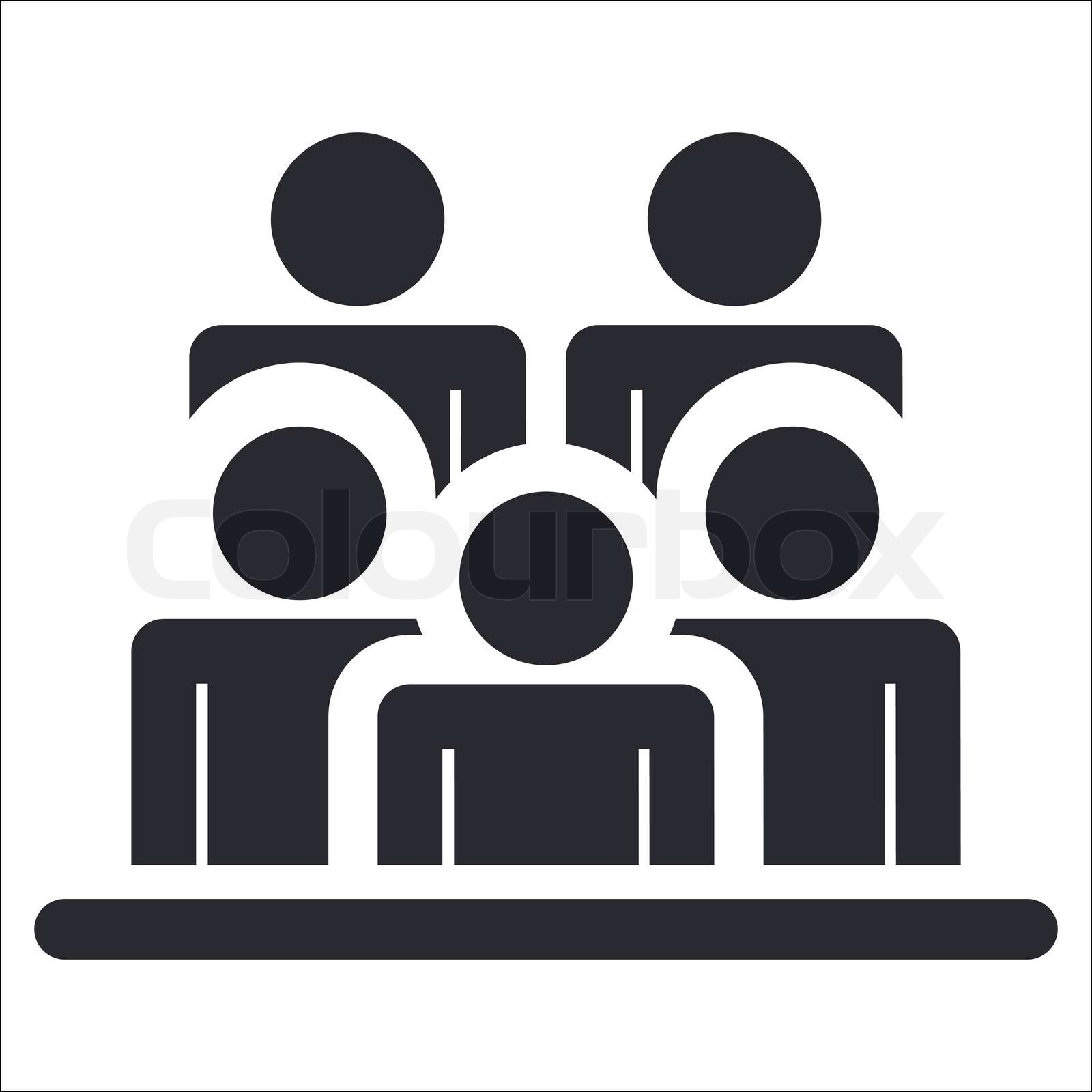 Vector illustration of single people icon | Stock vector | Colourbox