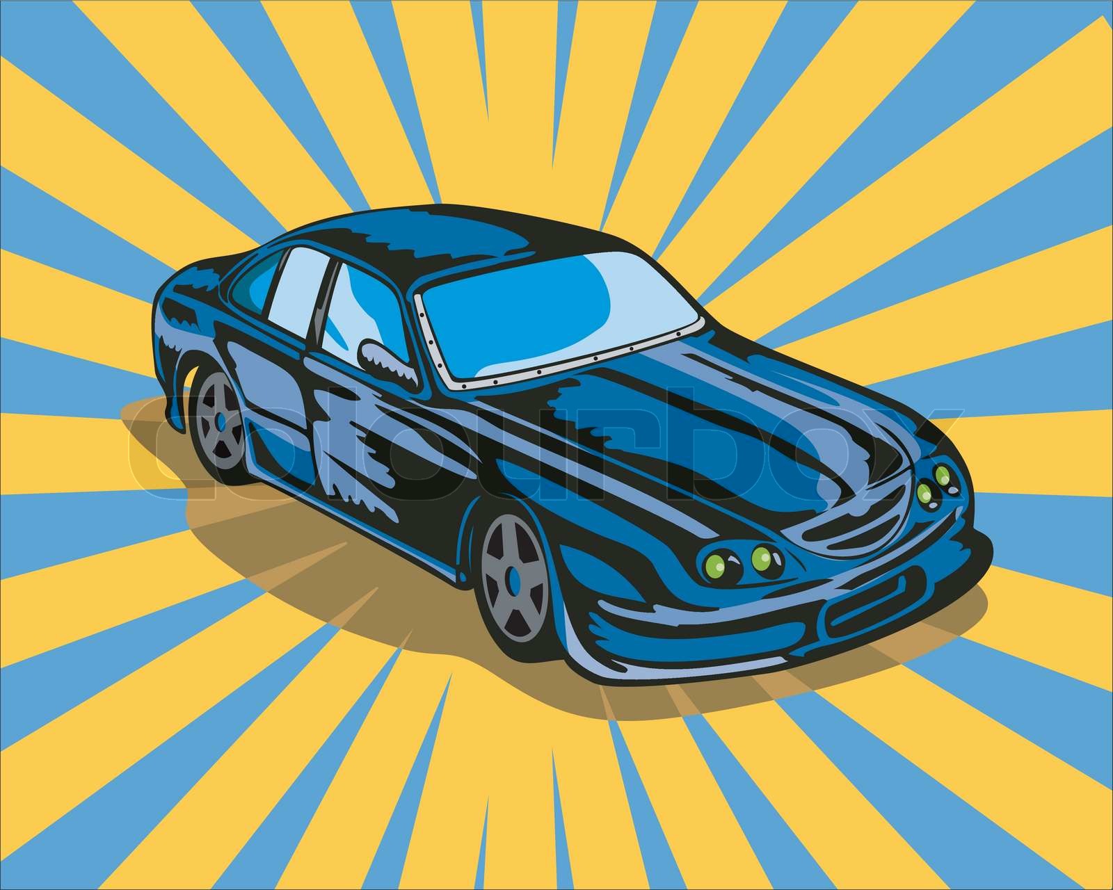 Ford GT Car Retro | Stock vector | Colourbox