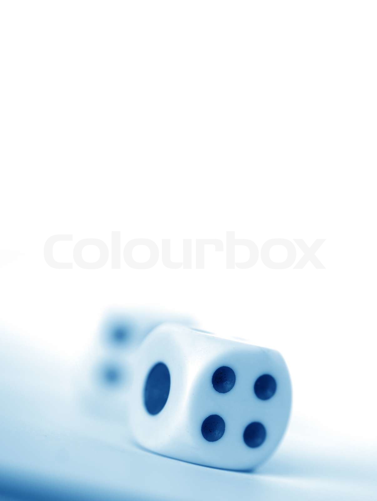 Square dice | Stock image | Colourbox
