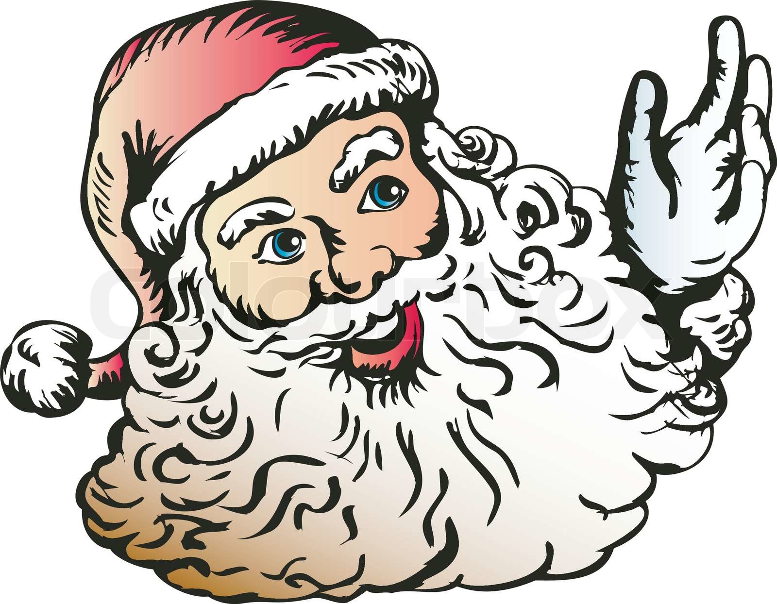 Santa Claus Retro | Stock vector | Colourbox
