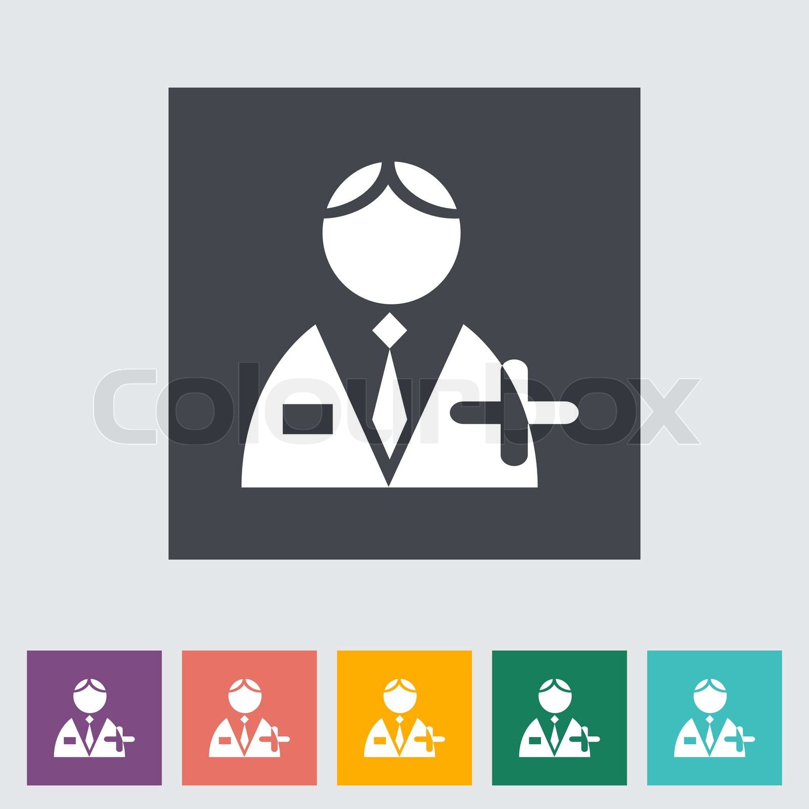 Person single icon | Stock vector | Colourbox