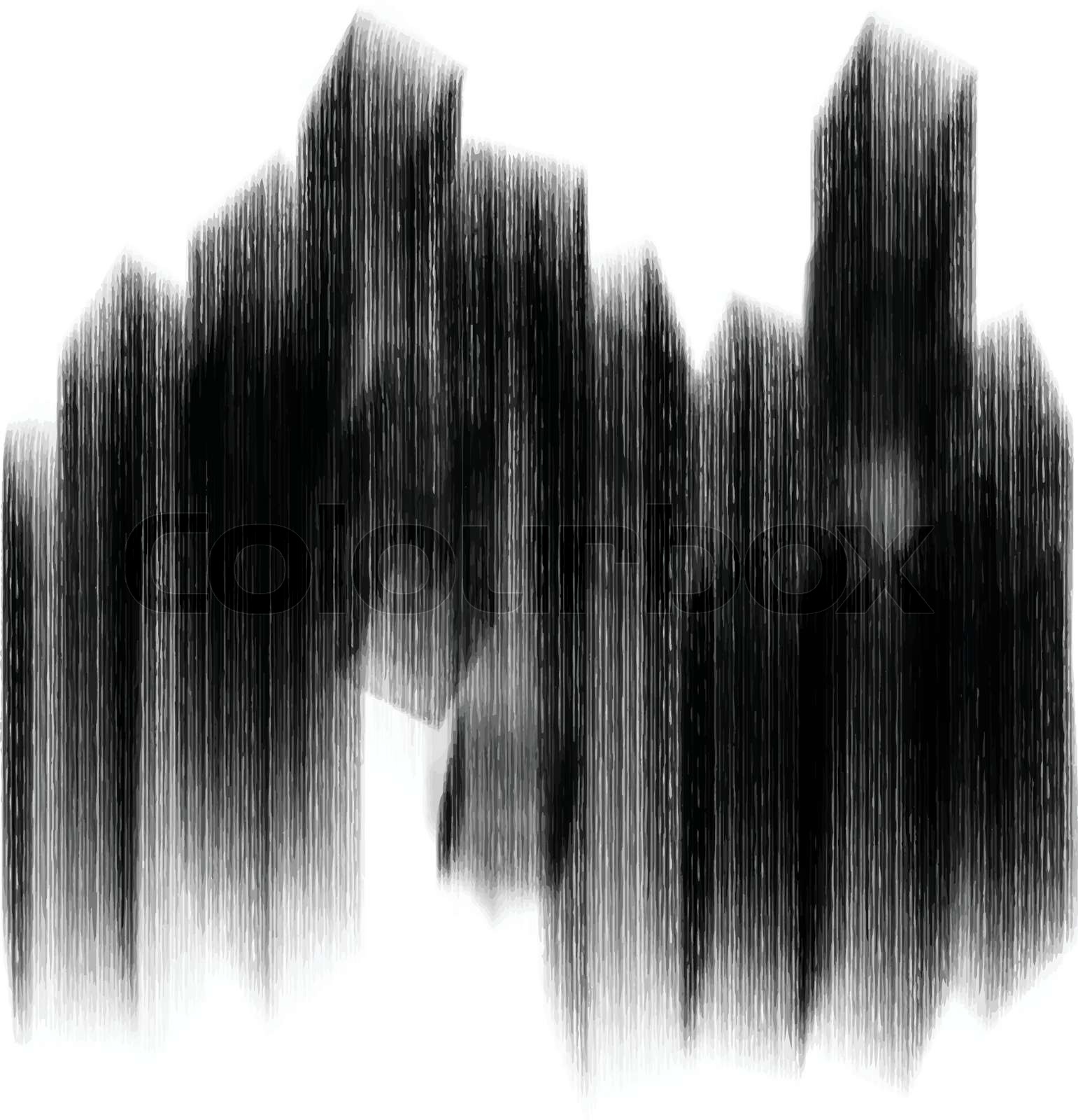 Abstract black stripe vector | Stock vector | Colourbox