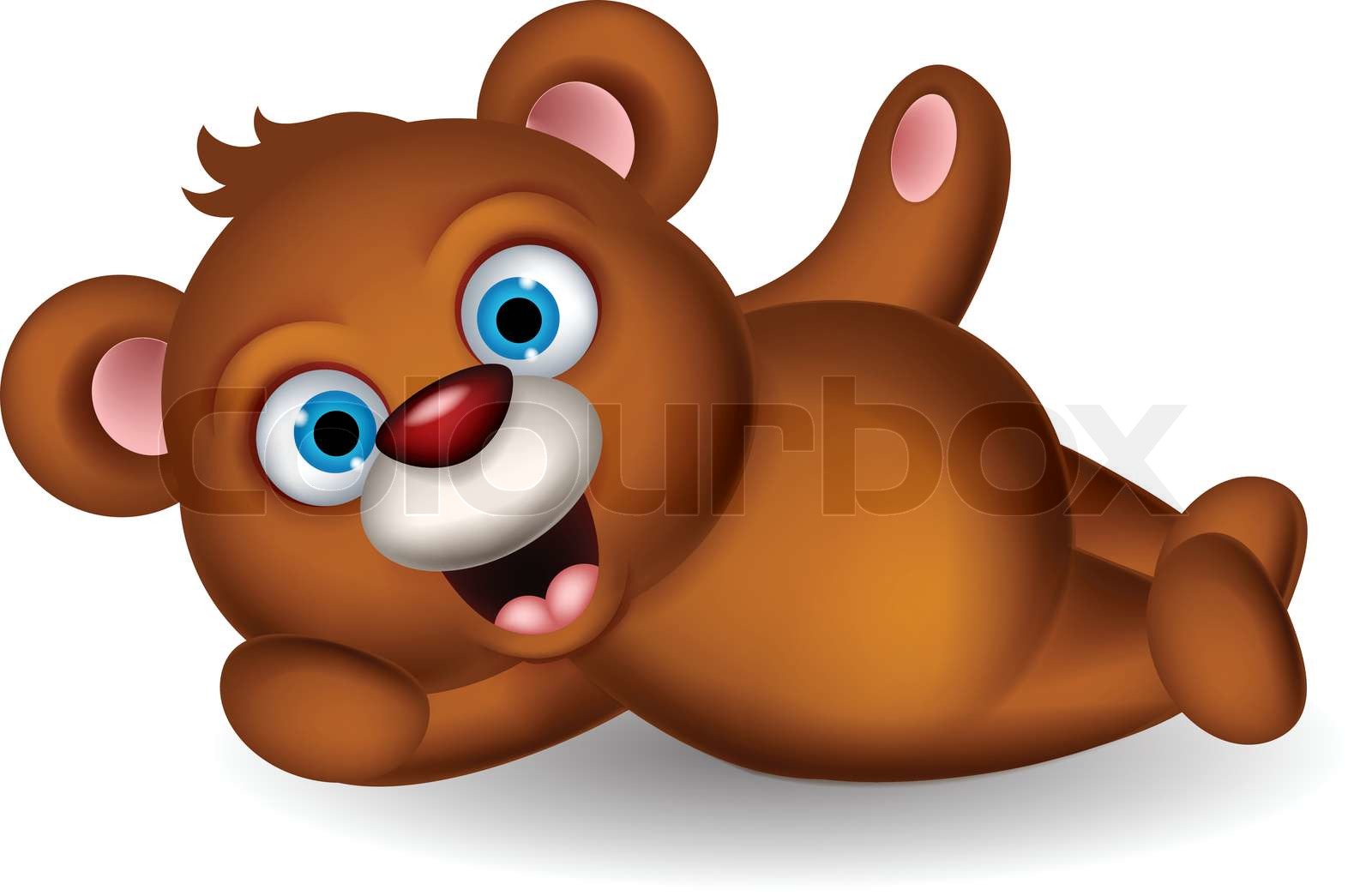 bamse, brun, vektor | Stock vektor | Colourbox