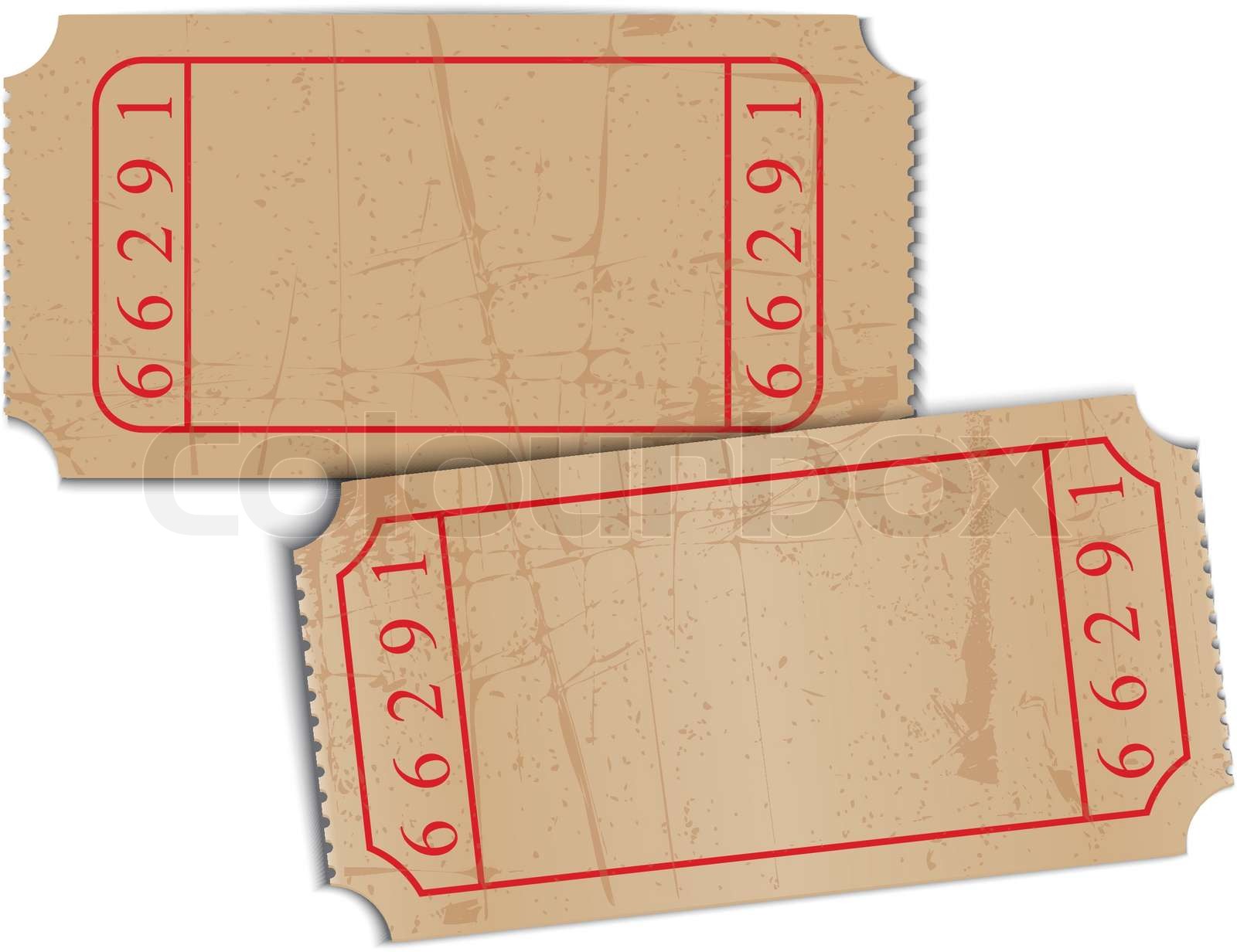 Vintage tickets | Stock vector | Colourbox