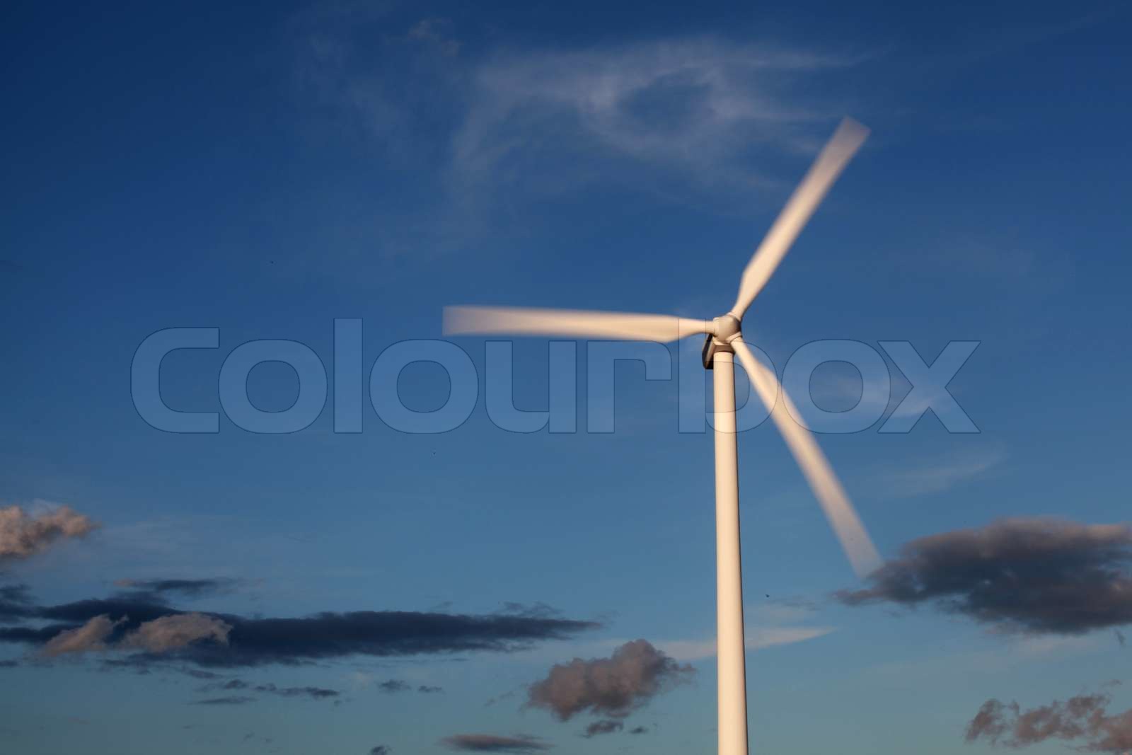 Rotating modern windmill | Stock image | Colourbox