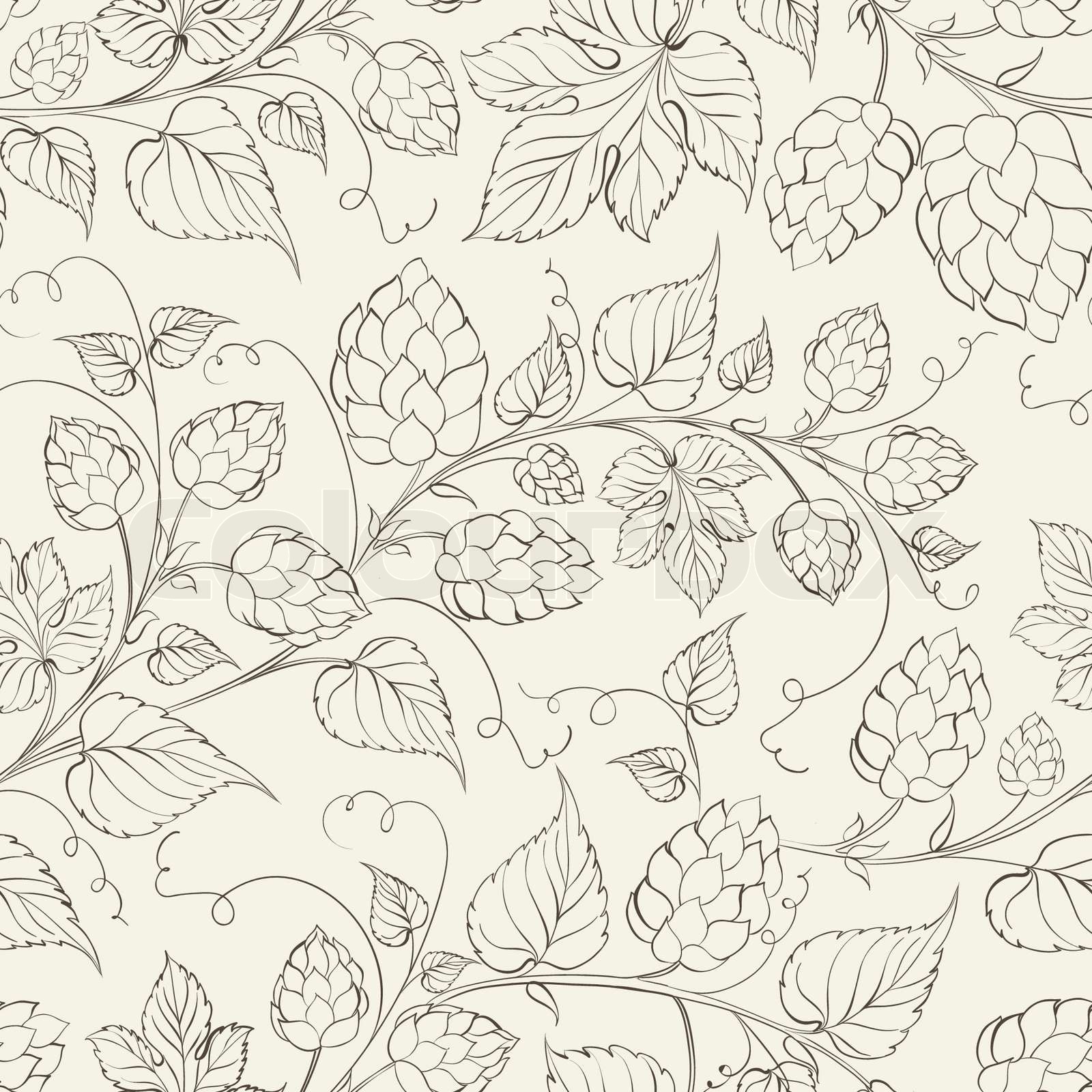 Hop seamless pattern | Stock vector | Colourbox