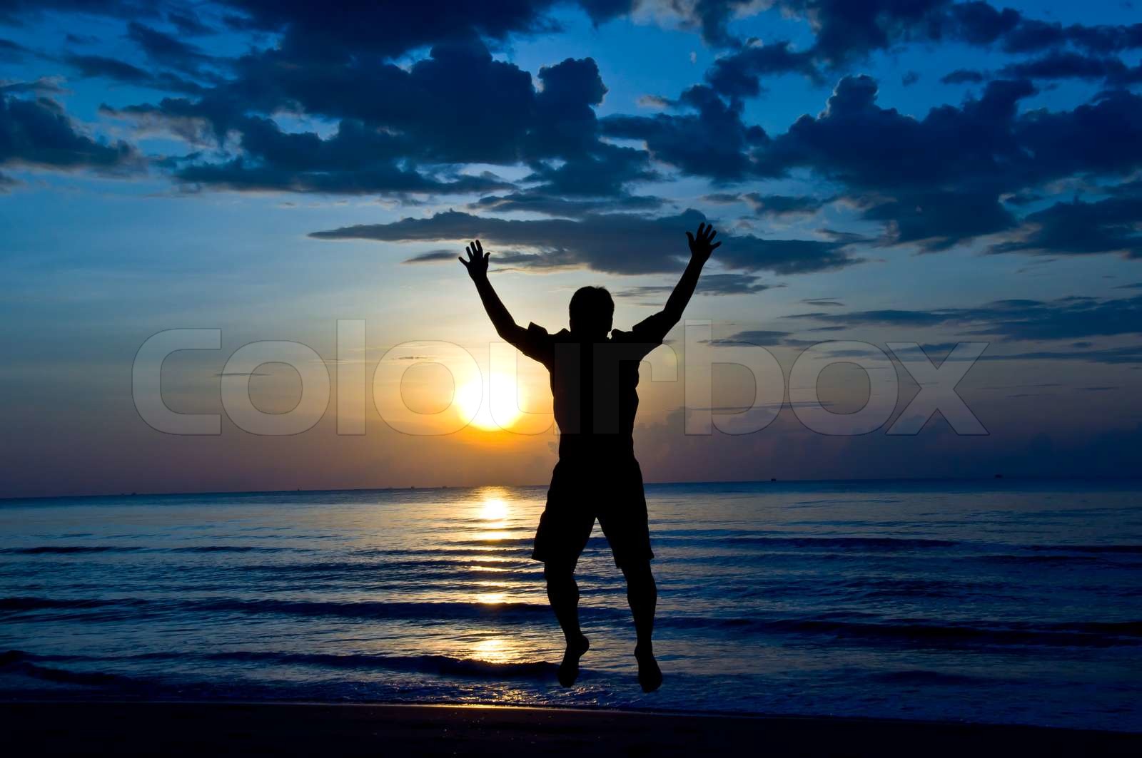 Happy on the beach | Stock image | Colourbox