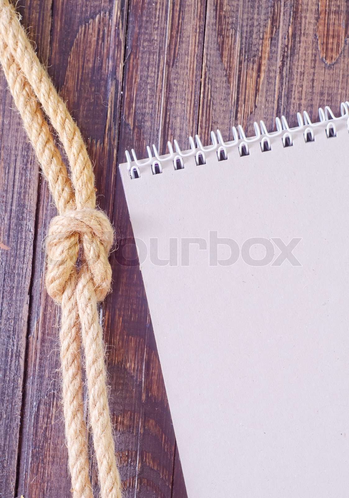 note and rope | Stock image | Colourbox