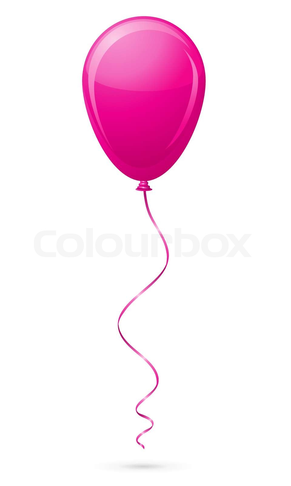 pink balloon vector illustration | Stock vector | Colourbox