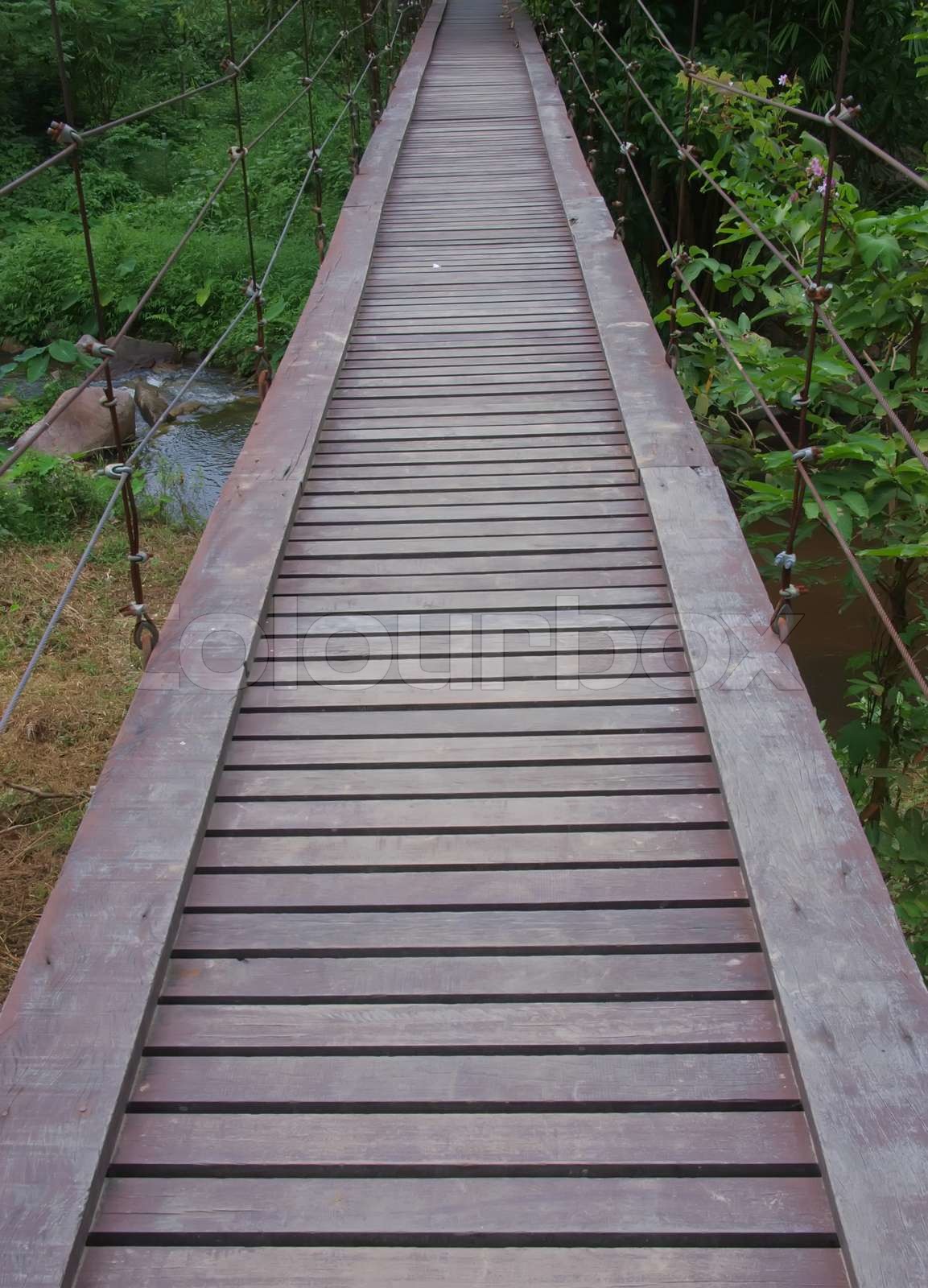 rope walkway | Stock image | Colourbox