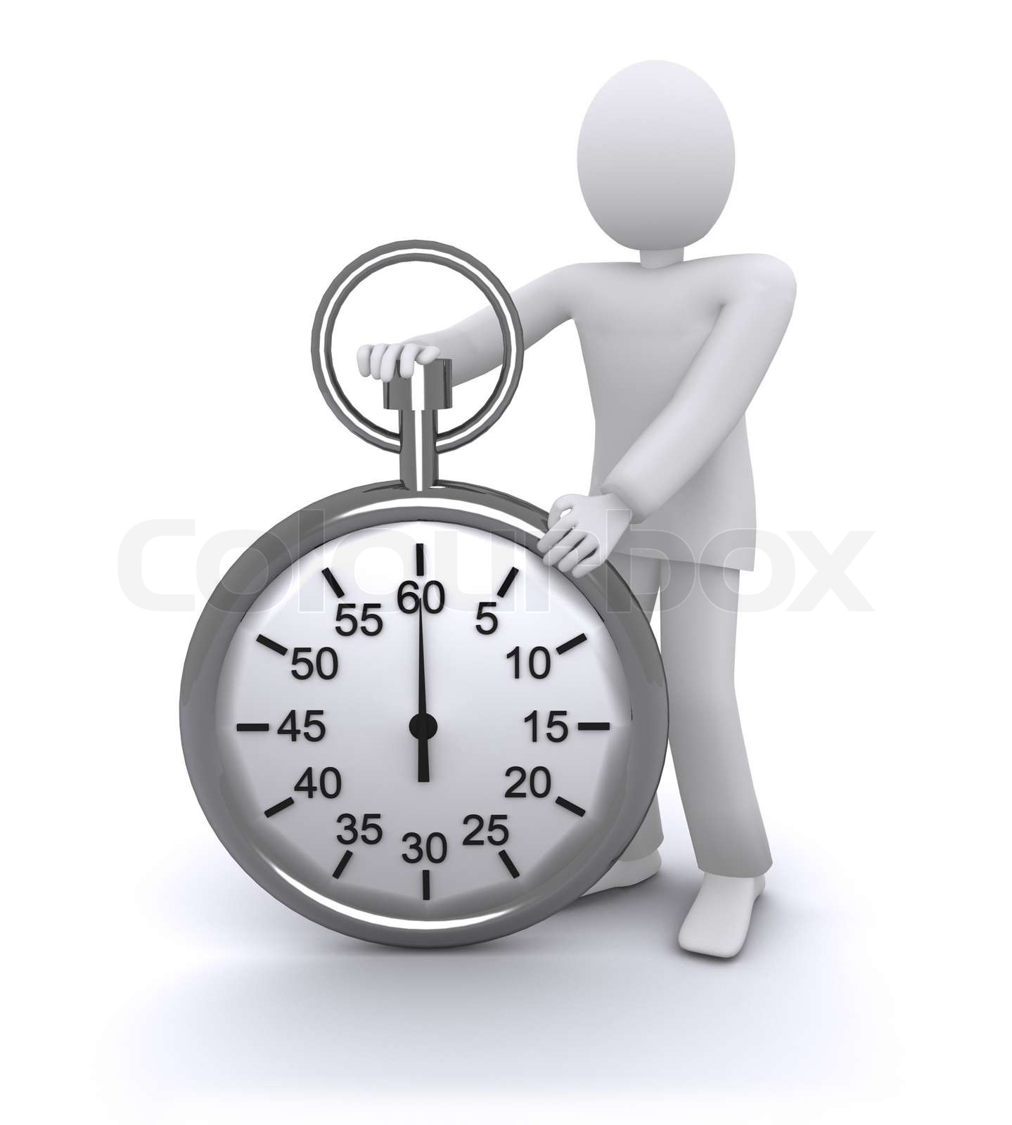 Mann mit einer Stoppuhr, schnelle Zeit | Stock Bild | Colourbox Mann mit einer Stoppuhr, schnelle Zeit | Stock Bild | Colourbox