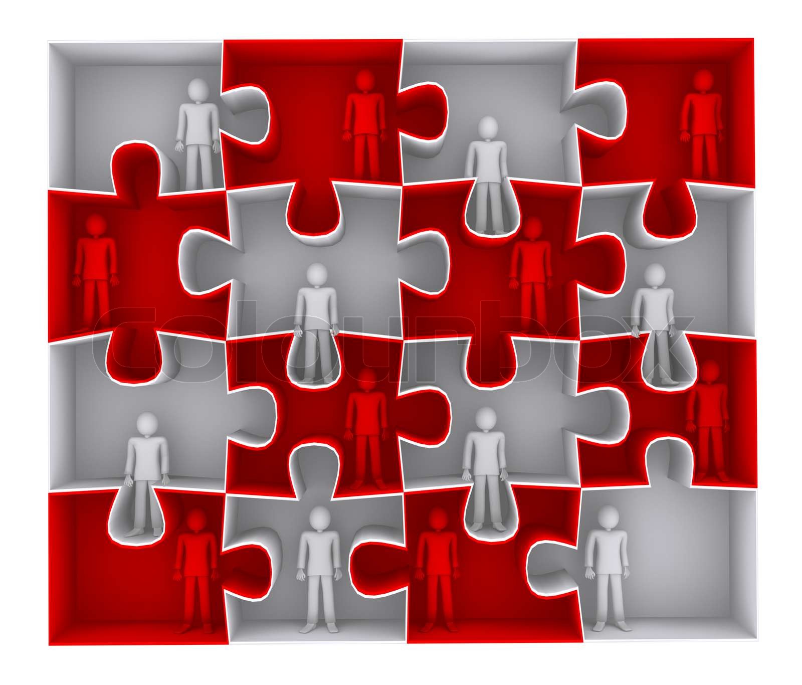 matrix, working structure, puzzles | Stock image | Colourbox