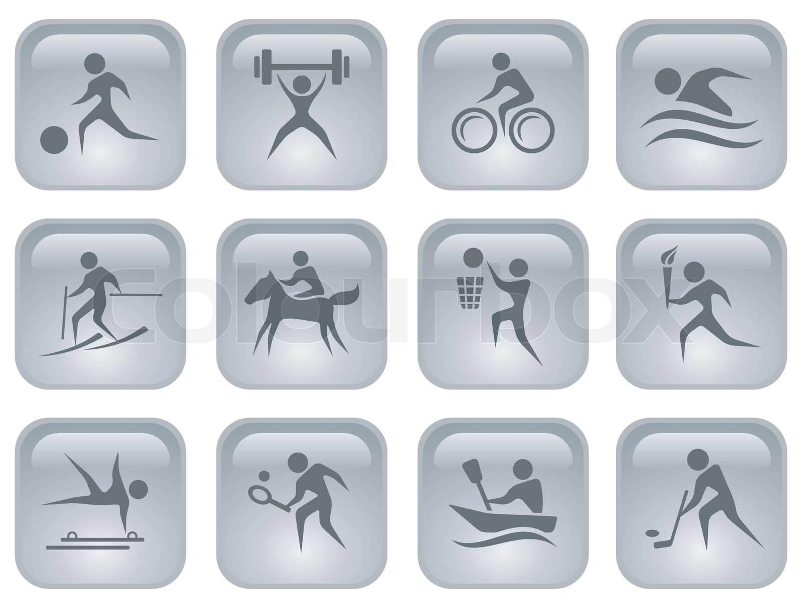 sport, fodbold, piktogram | Stock vektor | Colourbox