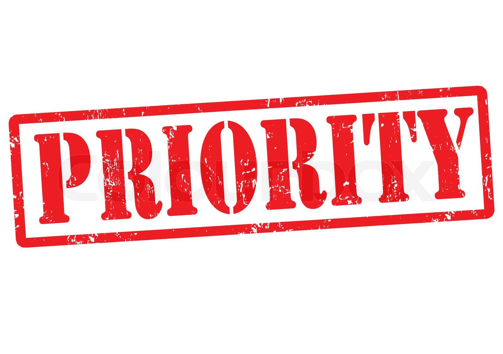 Priority stamp | Stock vector | Colourbox