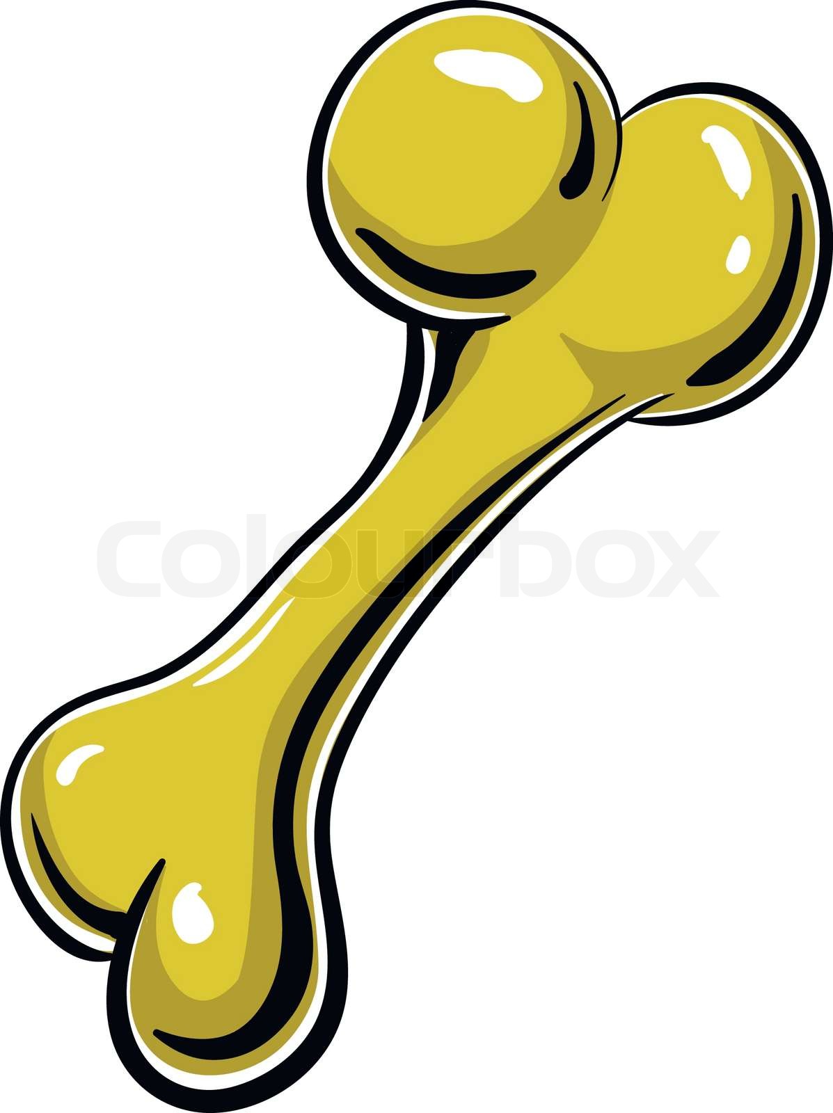 cartoon vector illustration of bones hand drawn | Stock vector | Colourbox