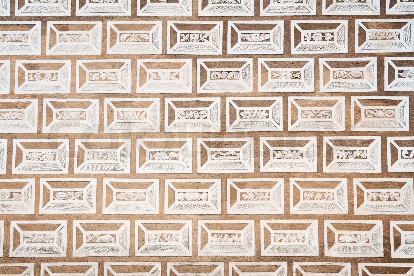 Sgraffito wall detail | Stock image | Colourbox