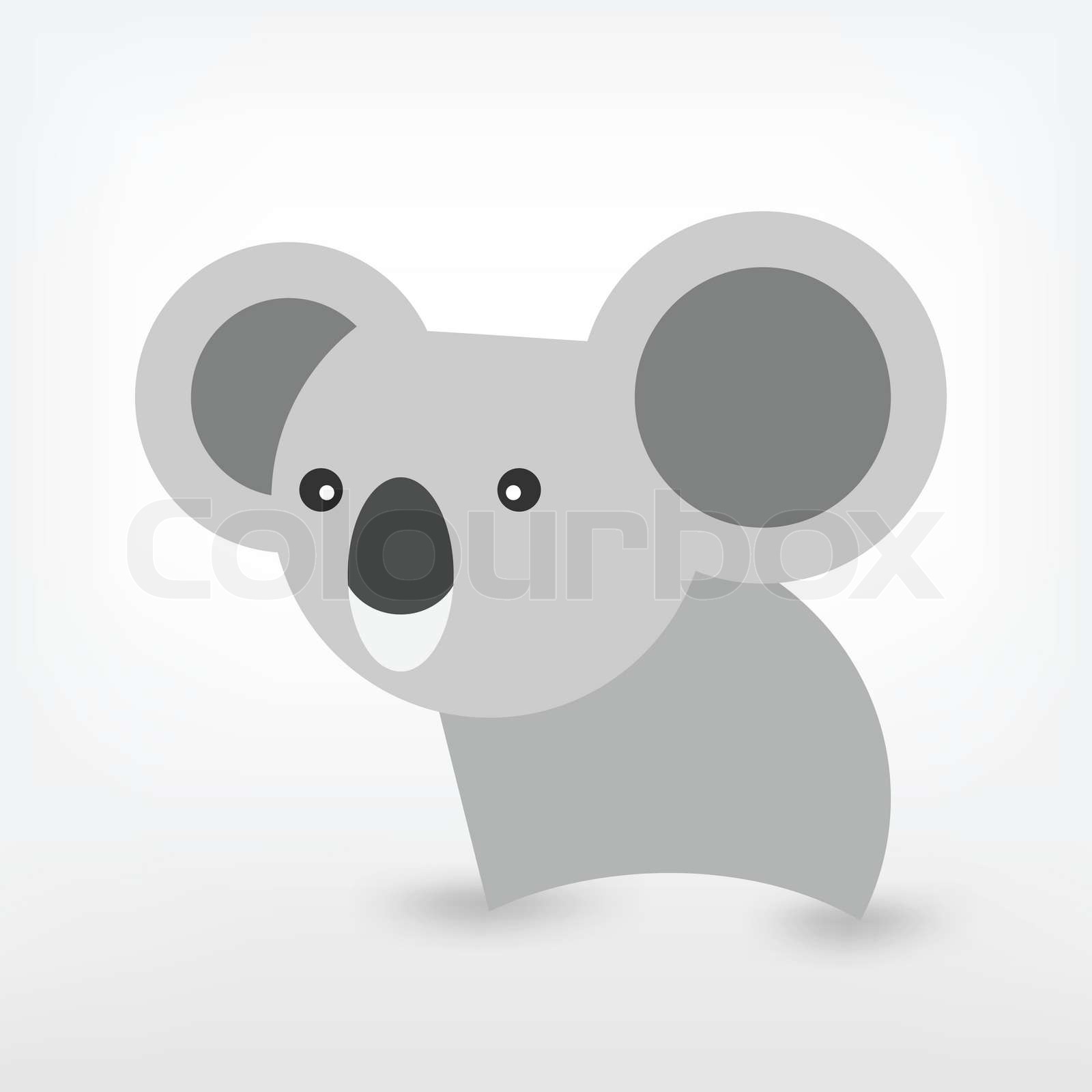 graphic black and white coala | Stock vector | Colourbox