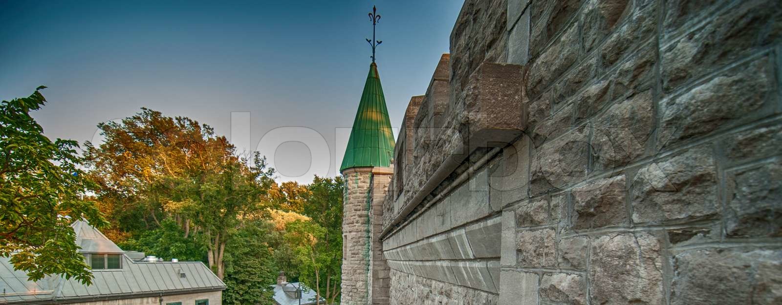 Wonderful medieval architecture of Quebec City, Canada | Stock image ...