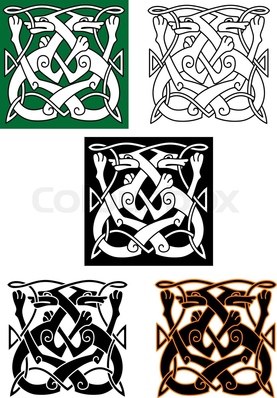 Abstract celtic pattern | Stock vector | Colourbox