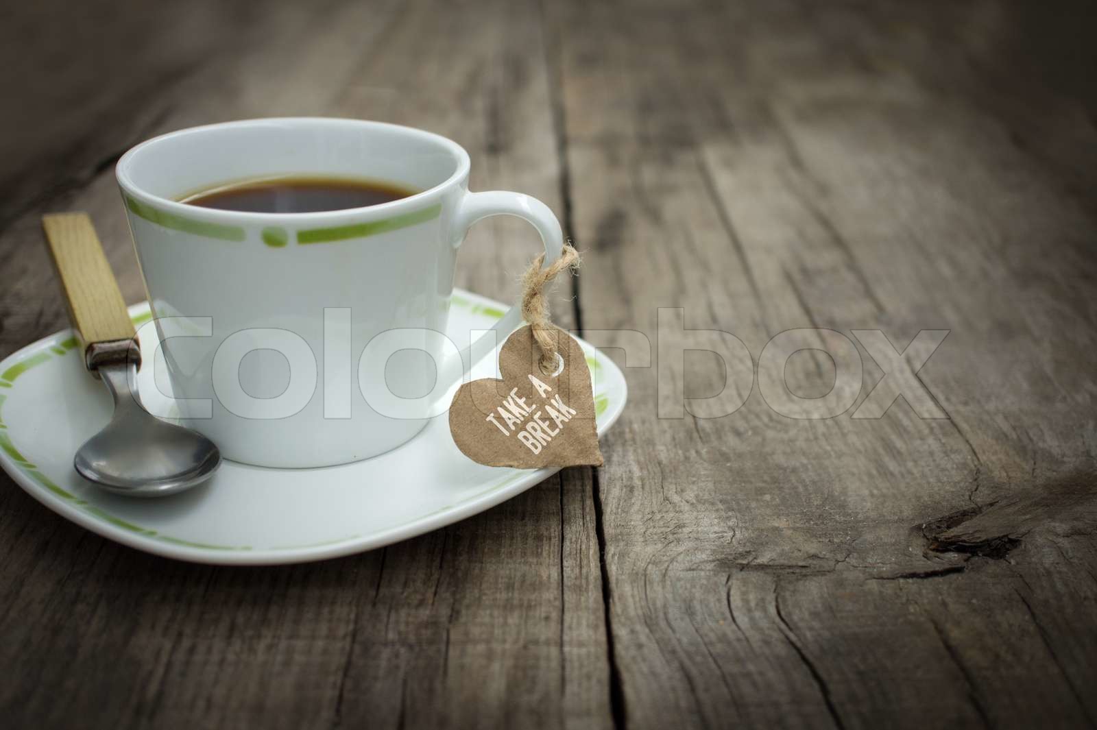 Machen Sie eine Pause Kaffeetasse | Stock Bild | Colourbox
