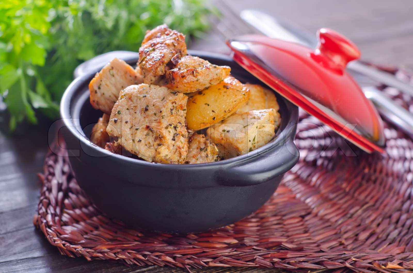 fried meat | Stock image | Colourbox