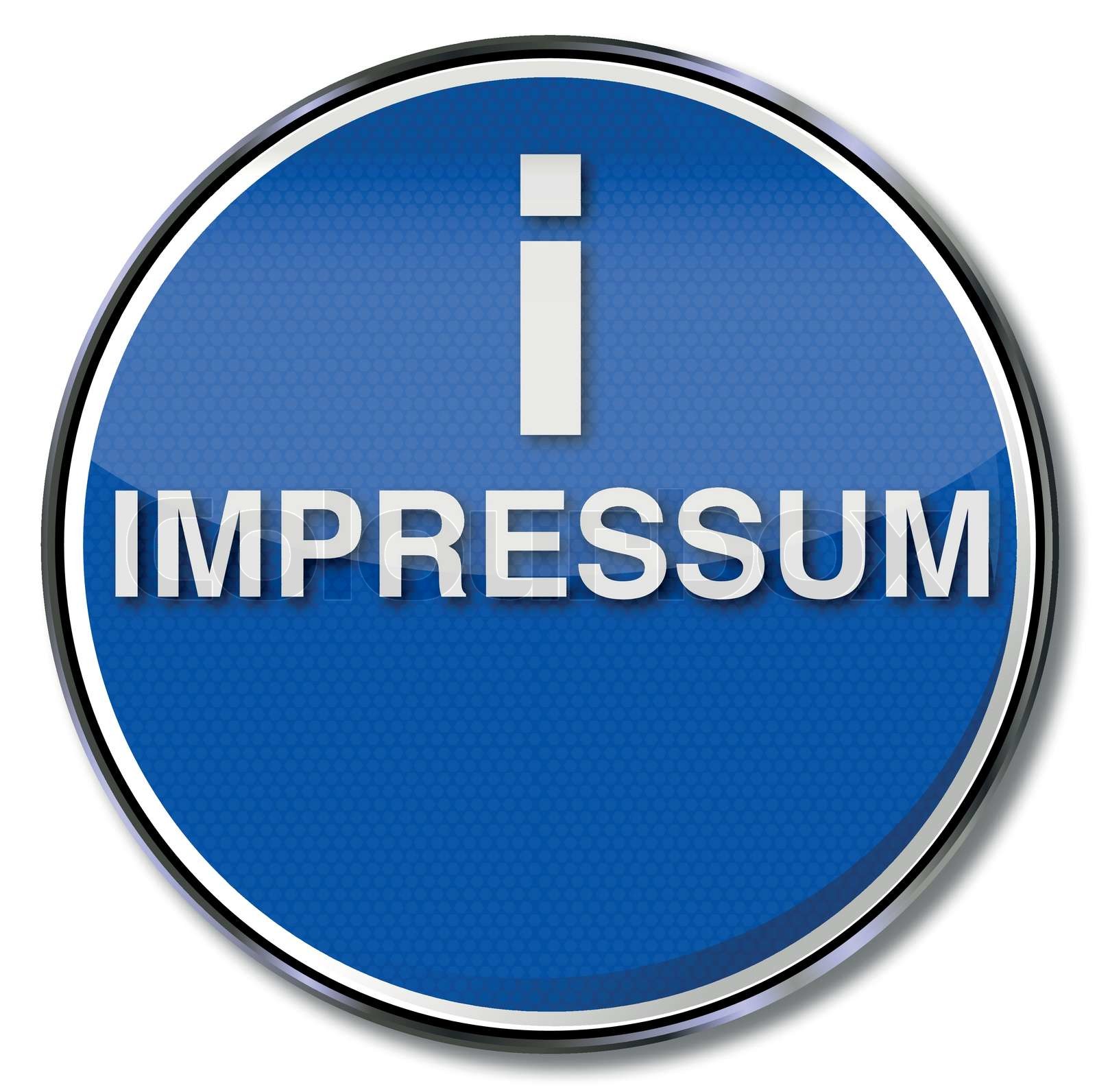 Schild Information und Impressum | Stock-Vektor | Colourbox