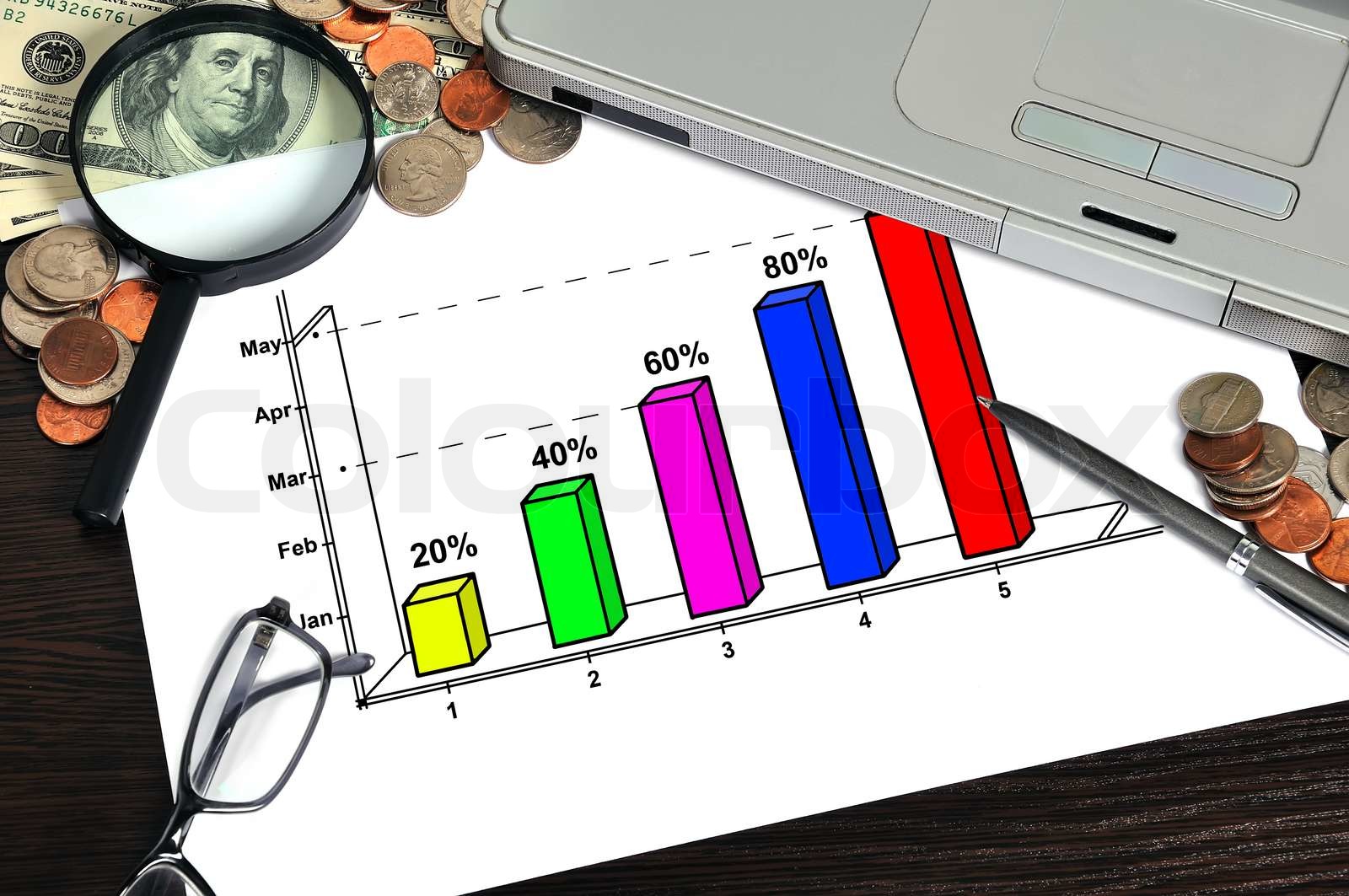 chart on paper | Stock image | Colourbox