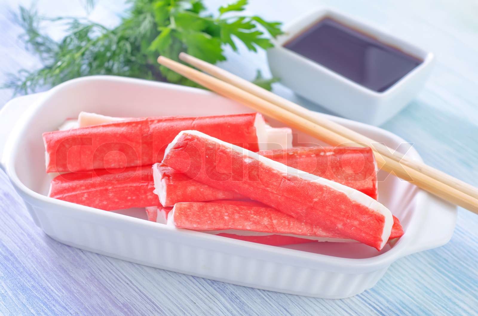 crab sticks | Stock image | Colourbox