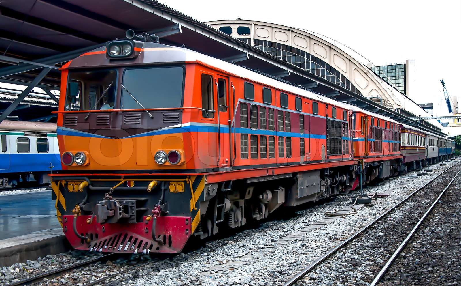 Diesel locomotive | Stock image | Colourbox