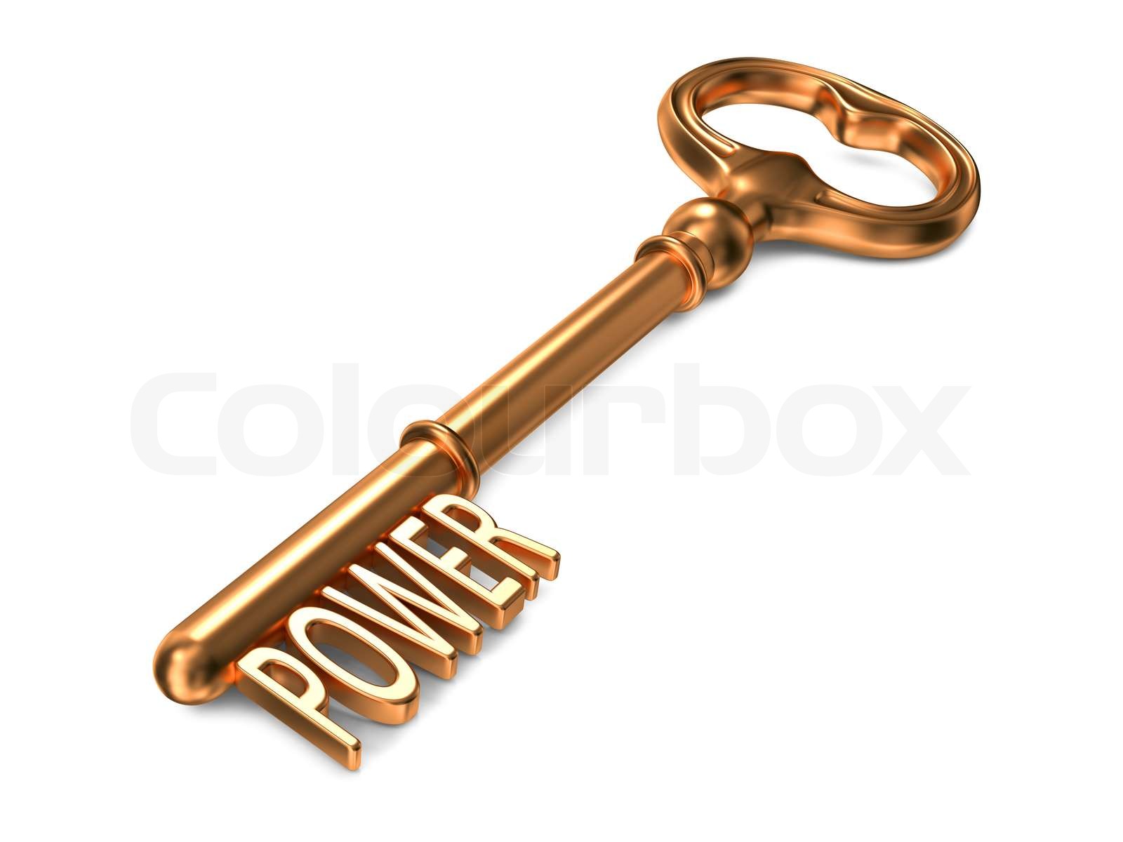 Power - Golden Key | Stock image | Colourbox