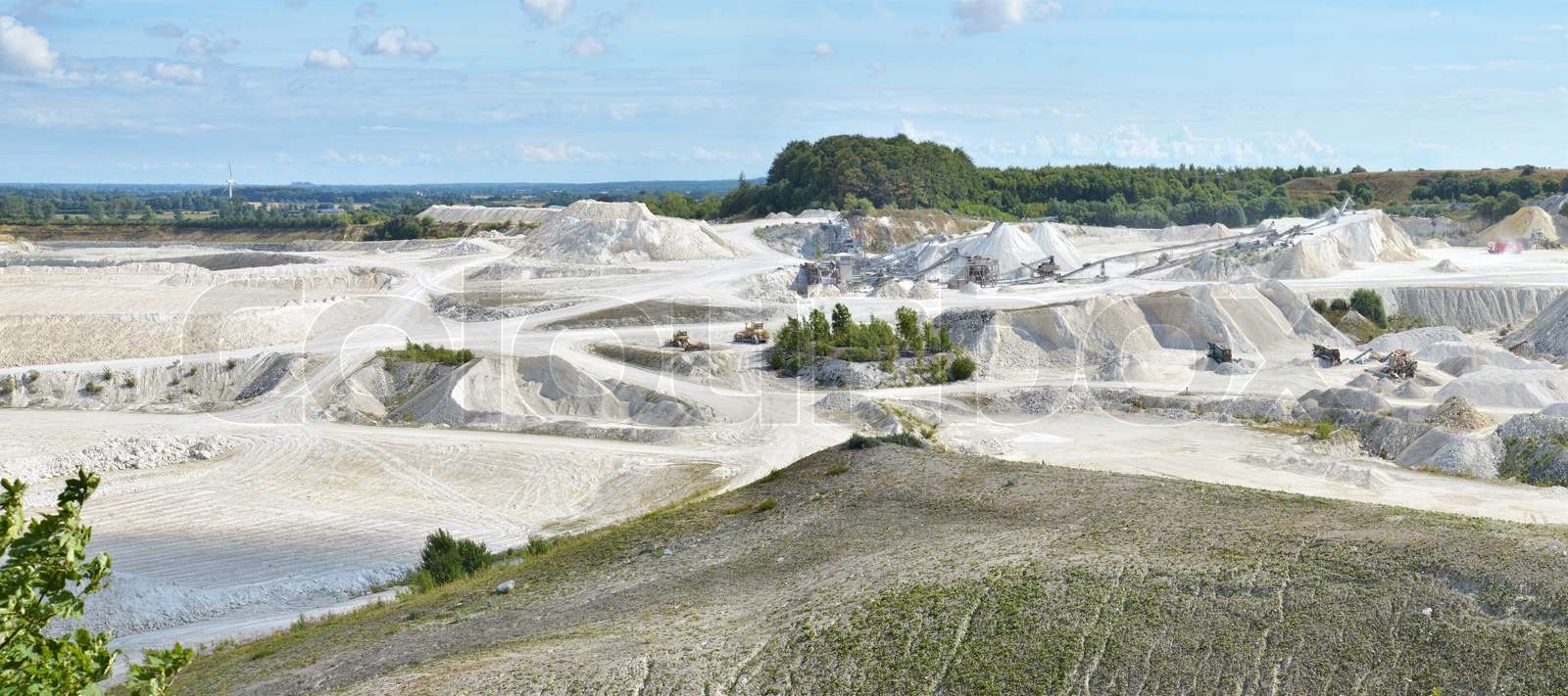 Limestone quarry in Faxe, Denmark | Stock image | Colourbox