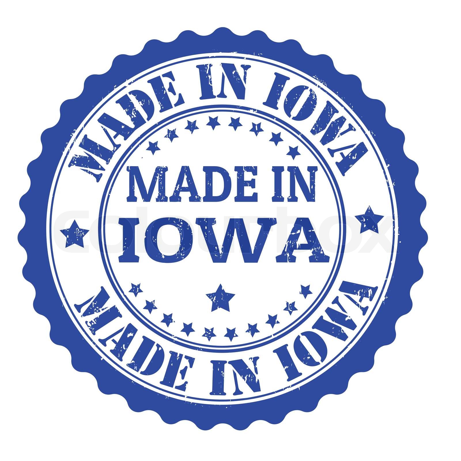 Made in Iowa stamp | Stock vector | Colourbox