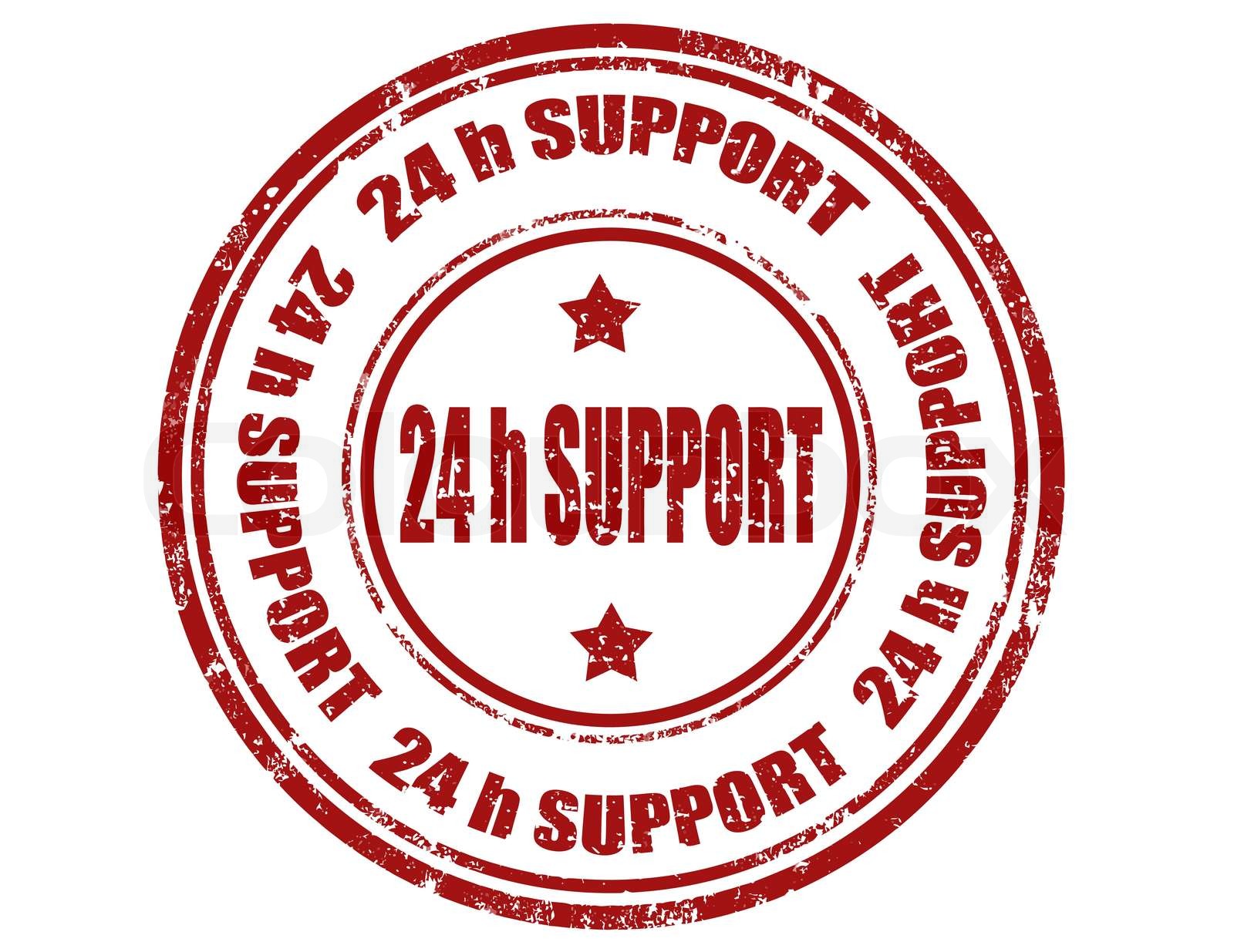 24h Support | Stock vector | Colourbox