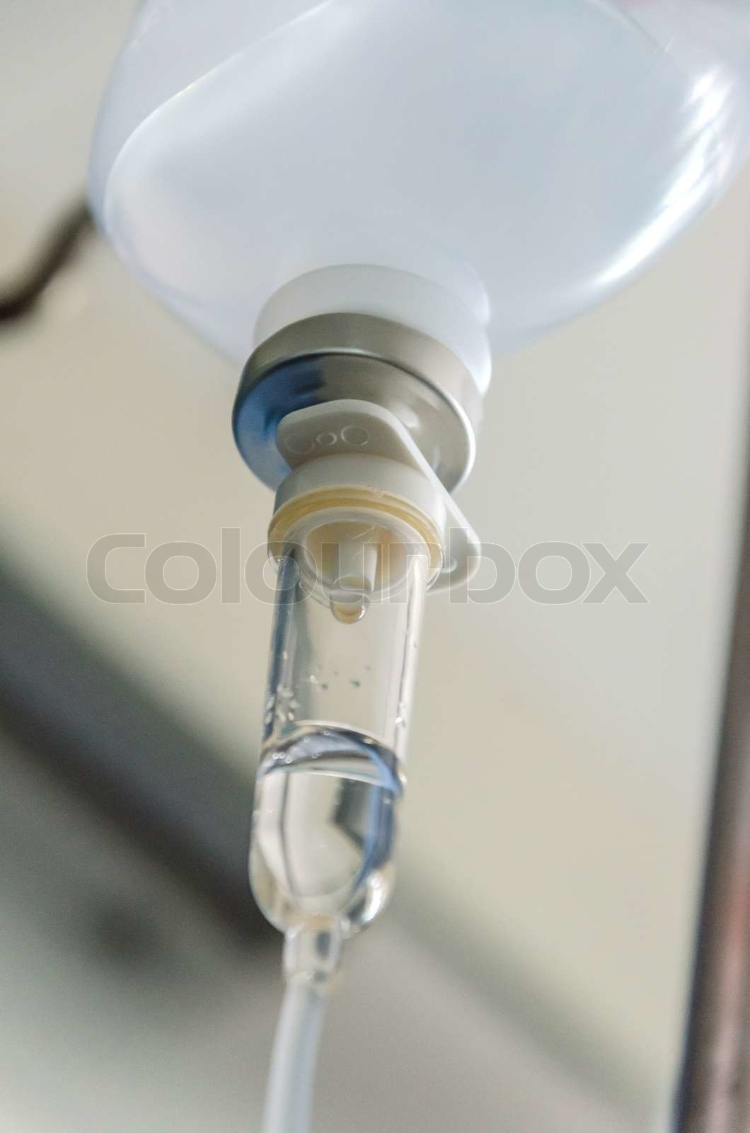 Drop of Saline Solution | Stock image | Colourbox